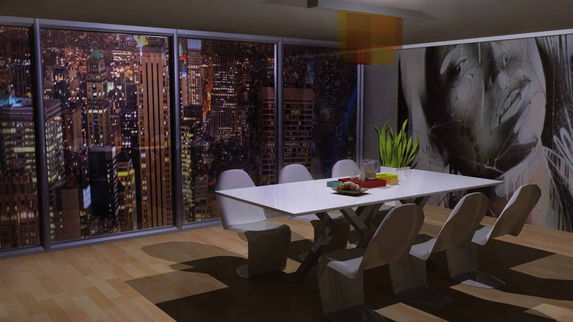 ArtStation - Dining room in Maya