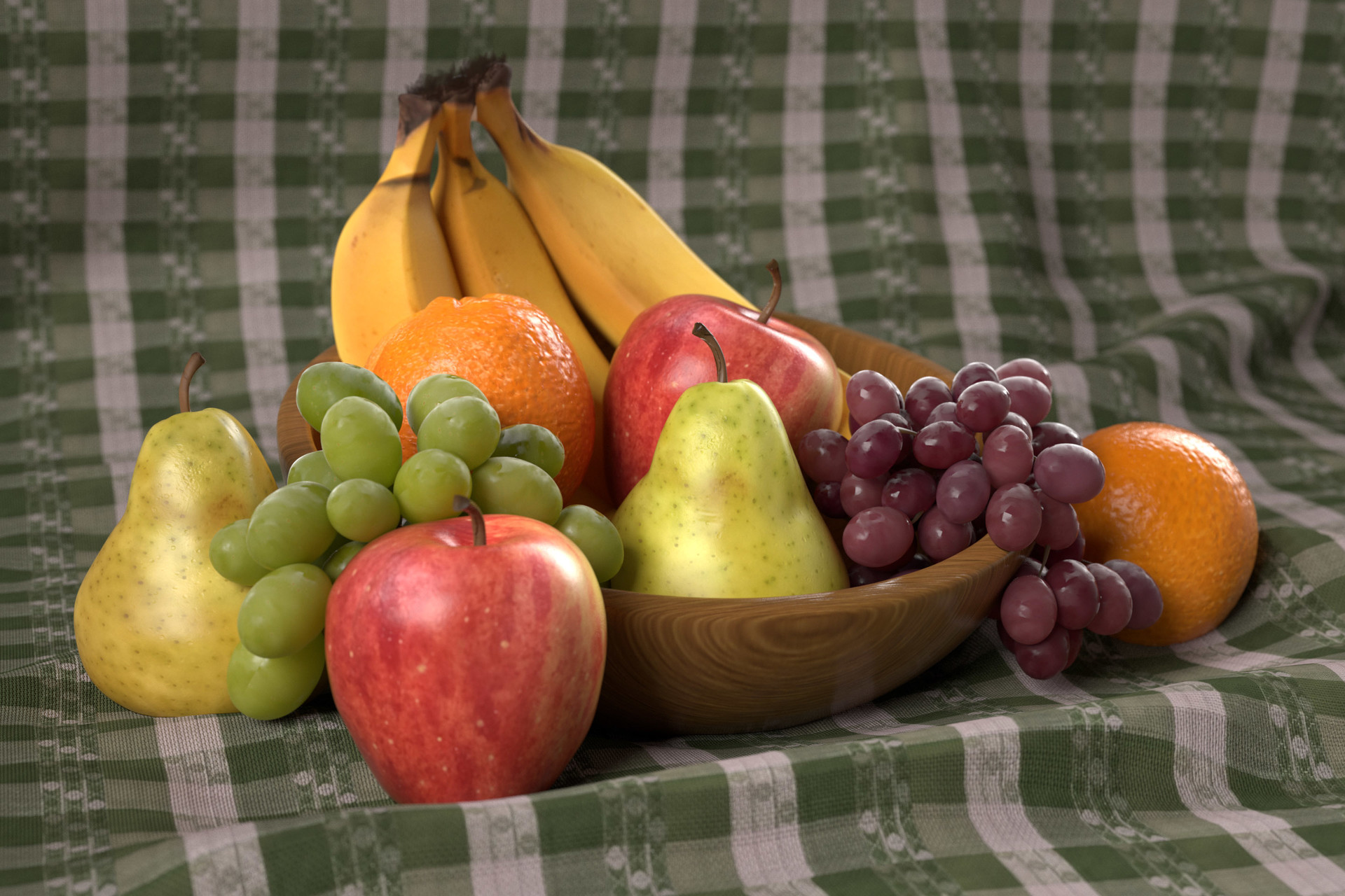 ArtStation - Fruit bowl render