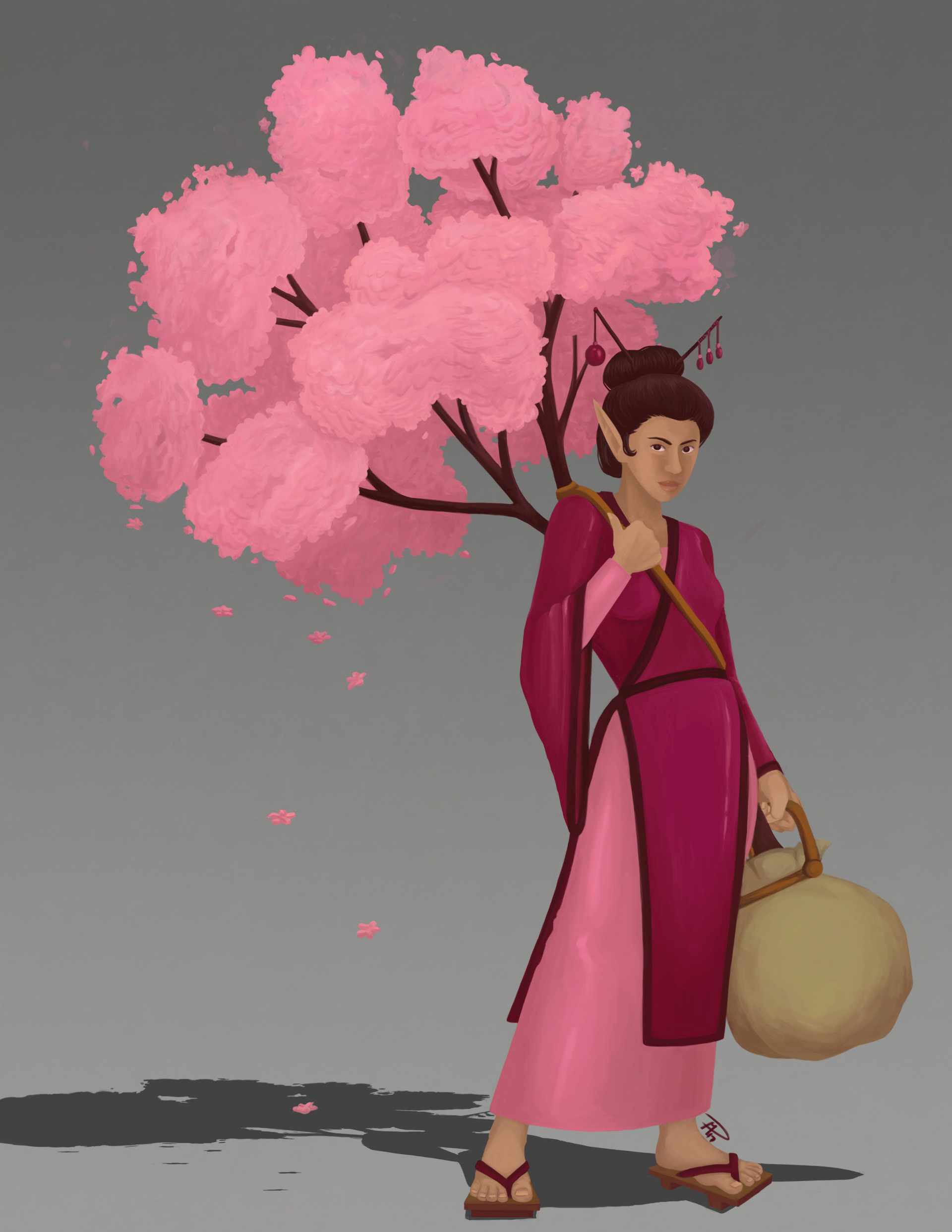 ArtStation - Cherry Tree Dryad