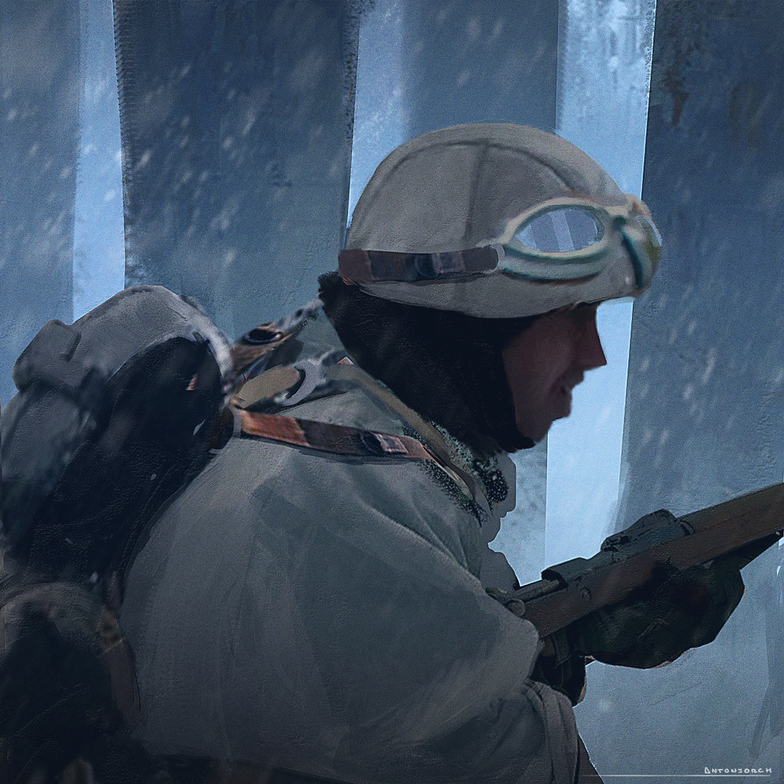 ArtStation - WW2 Keyframe Sketch - Snow