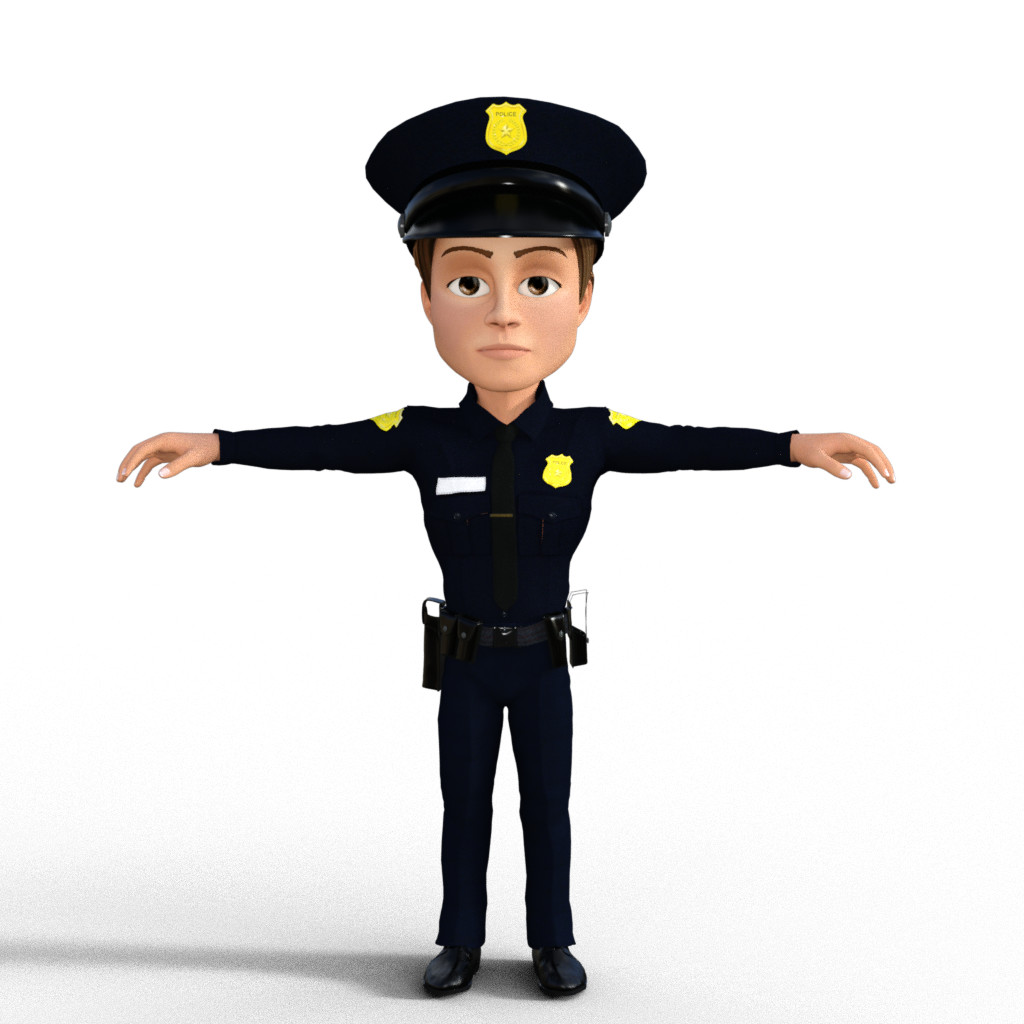 ArtStation - 3d character cop