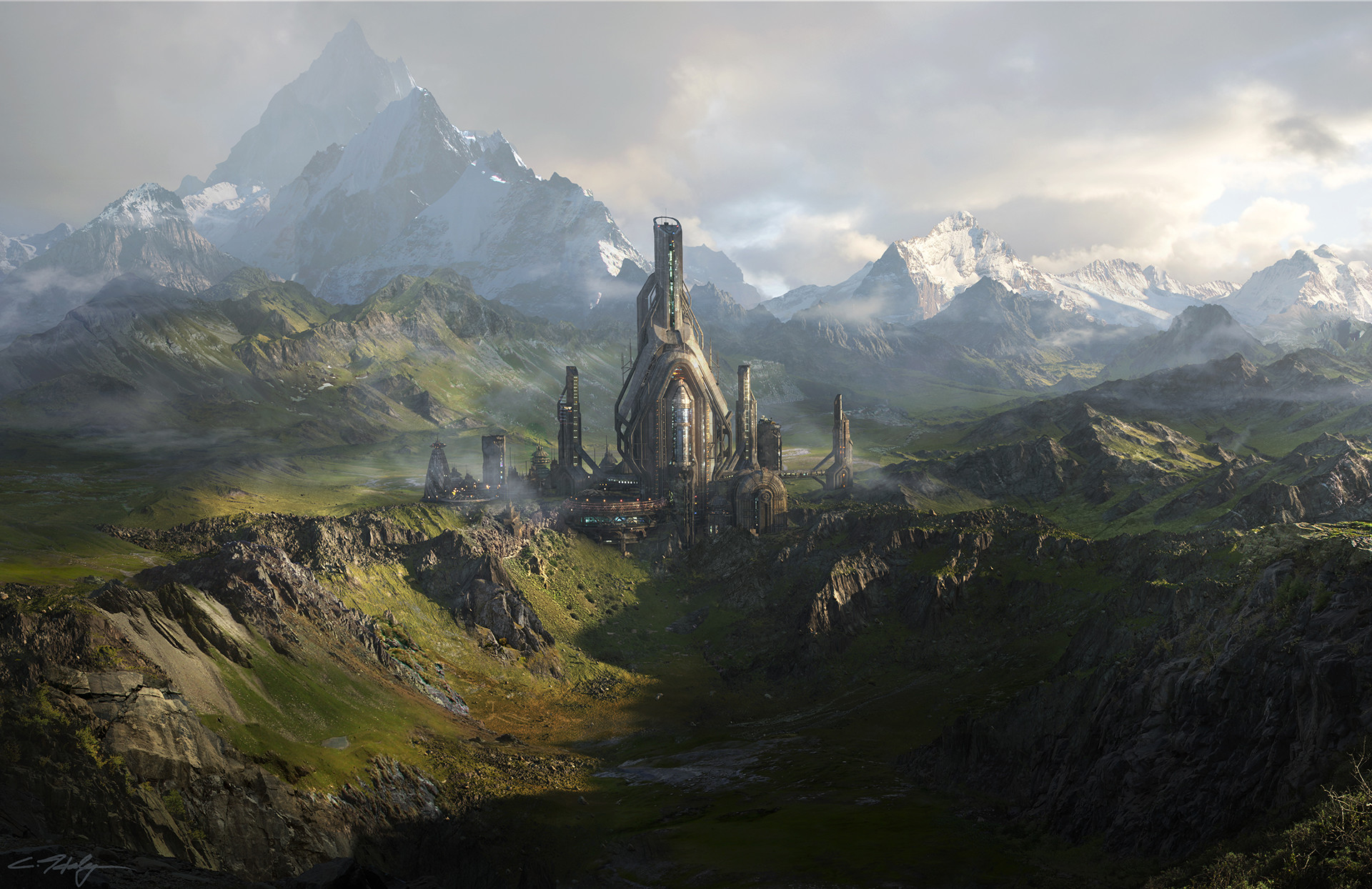 ArtStation - Mountain Compound