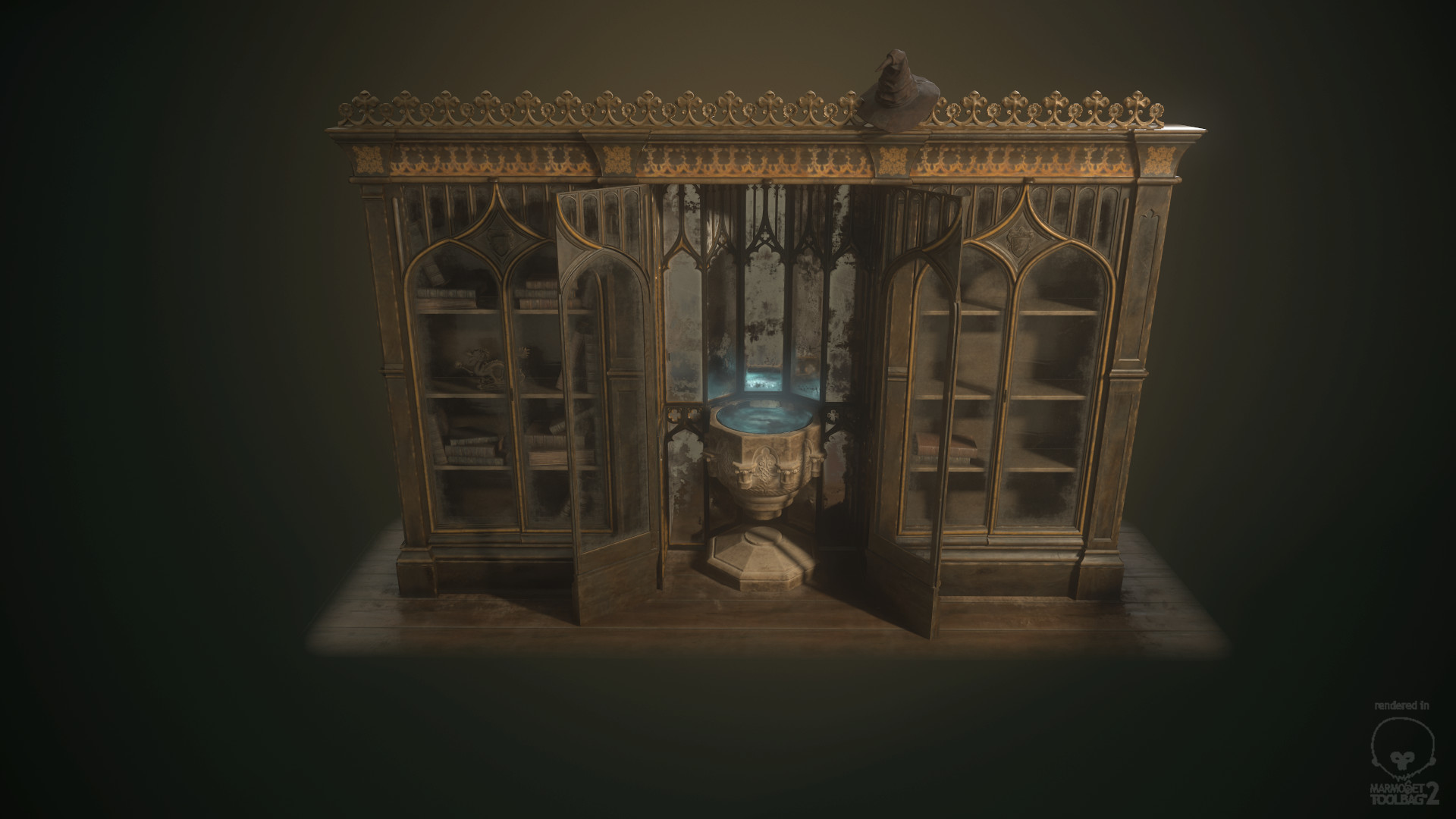 The art of Ognyan Zahariev - The Pensieve - Dumbledore's office