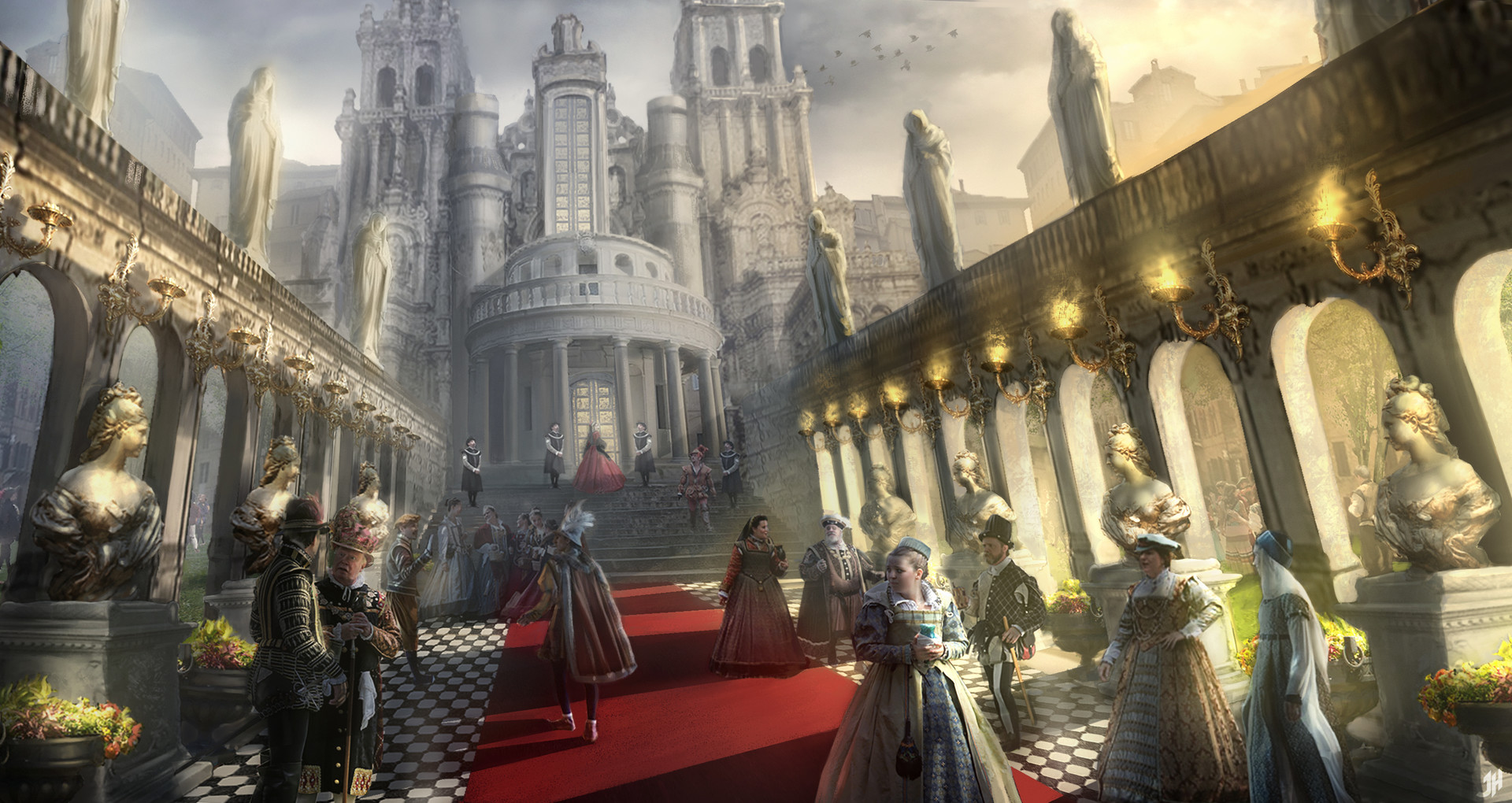 ArtStation - Renaissance Scene