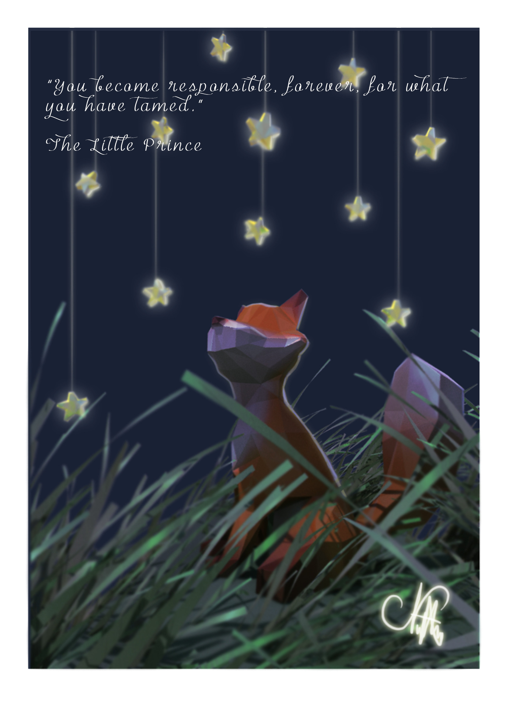 ArtStation - Low poly- The little prince