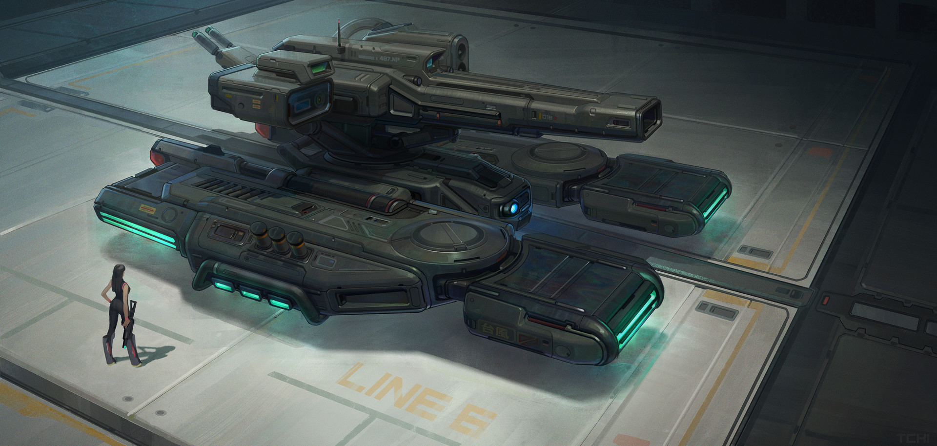 ArtStation - Hover turret