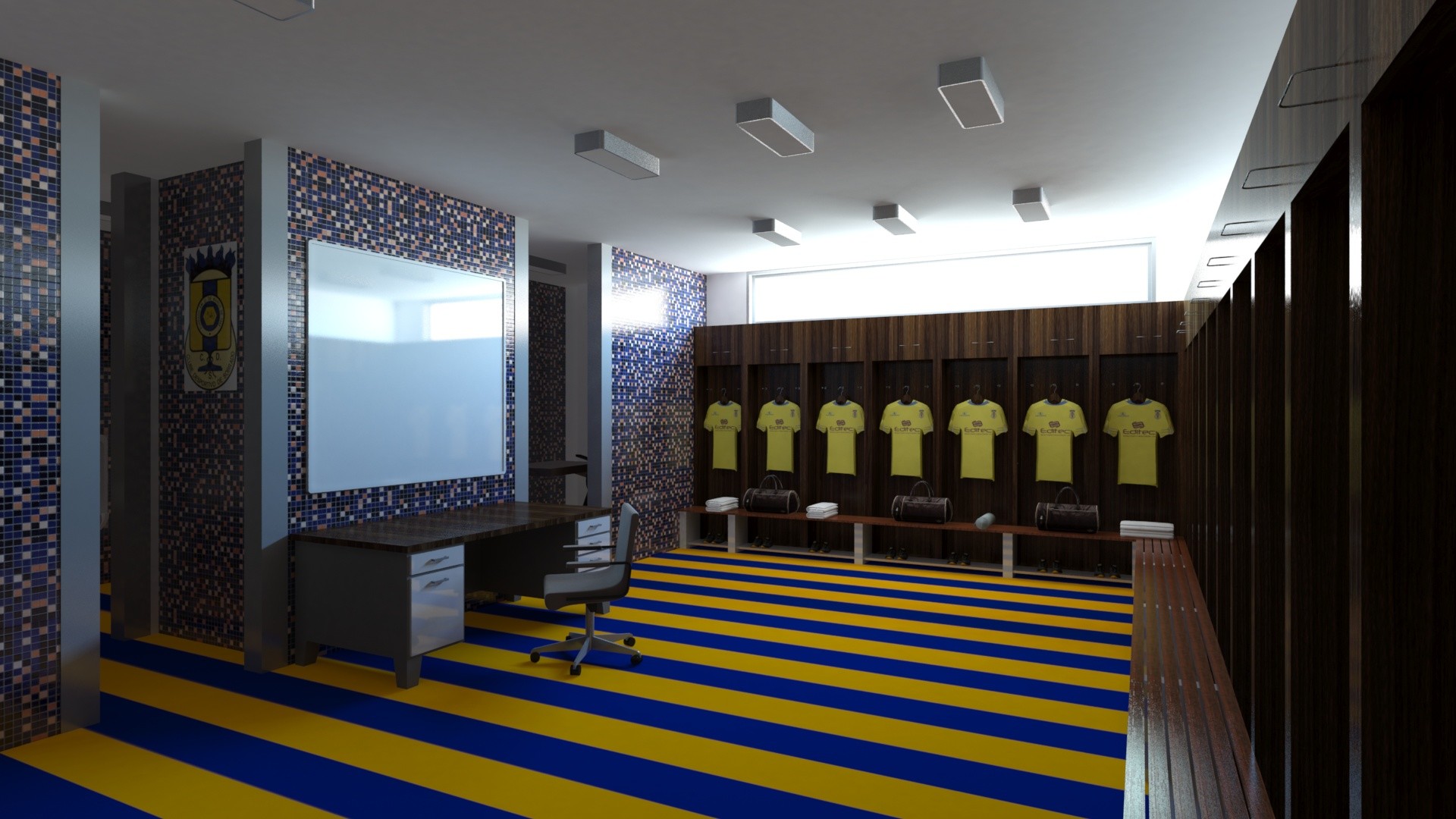 ArtStation - Soccer Locker room