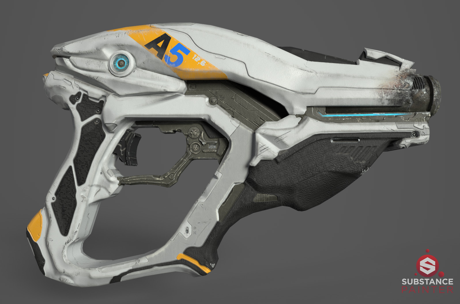Alex Kotsyk [salvador_cg] - low poly, Mass Effect Gun