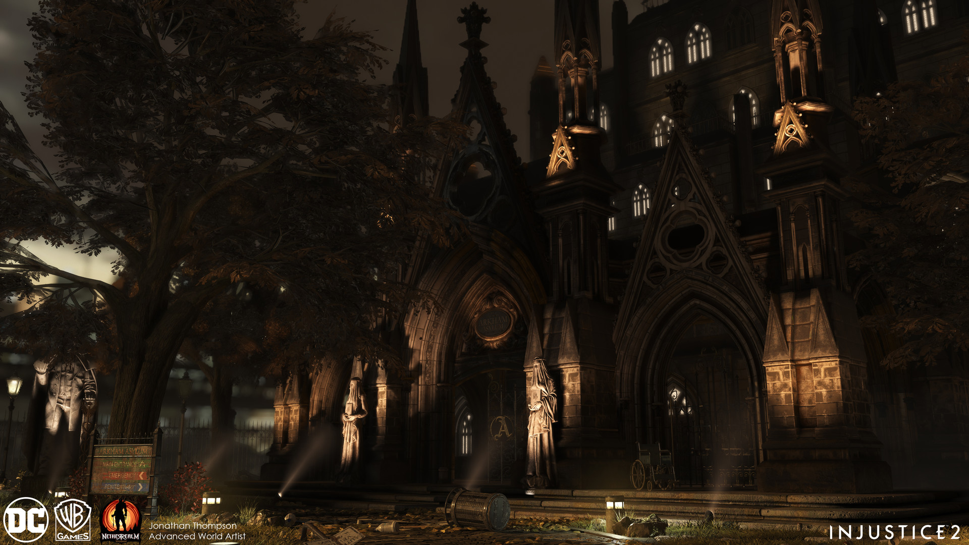 Jonathan Thompson - Injustice 2 Arkham Asylum (Front Gates)