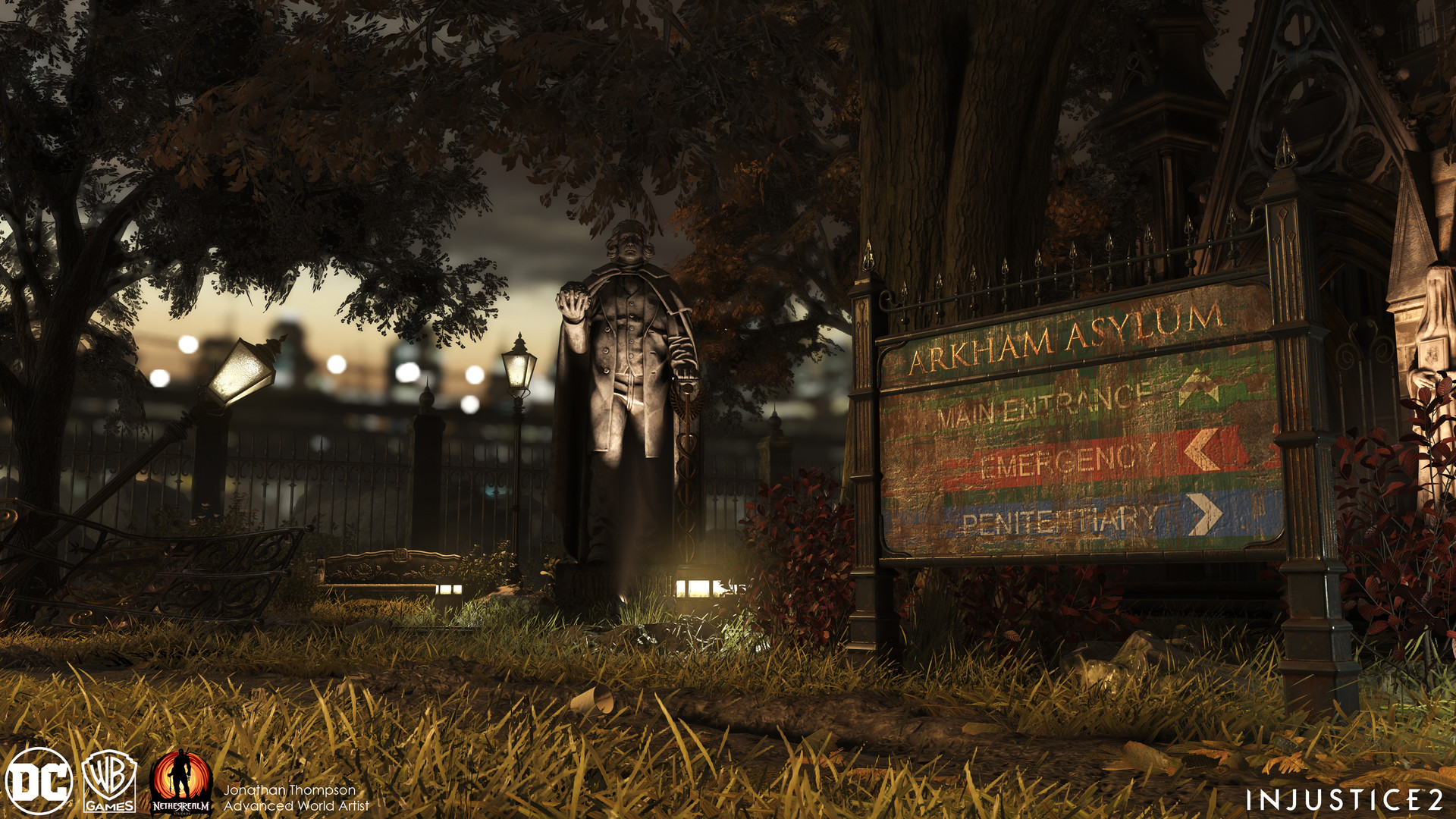 Jonathan Thompson - Injustice 2 Arkham Asylum (Front Gates)