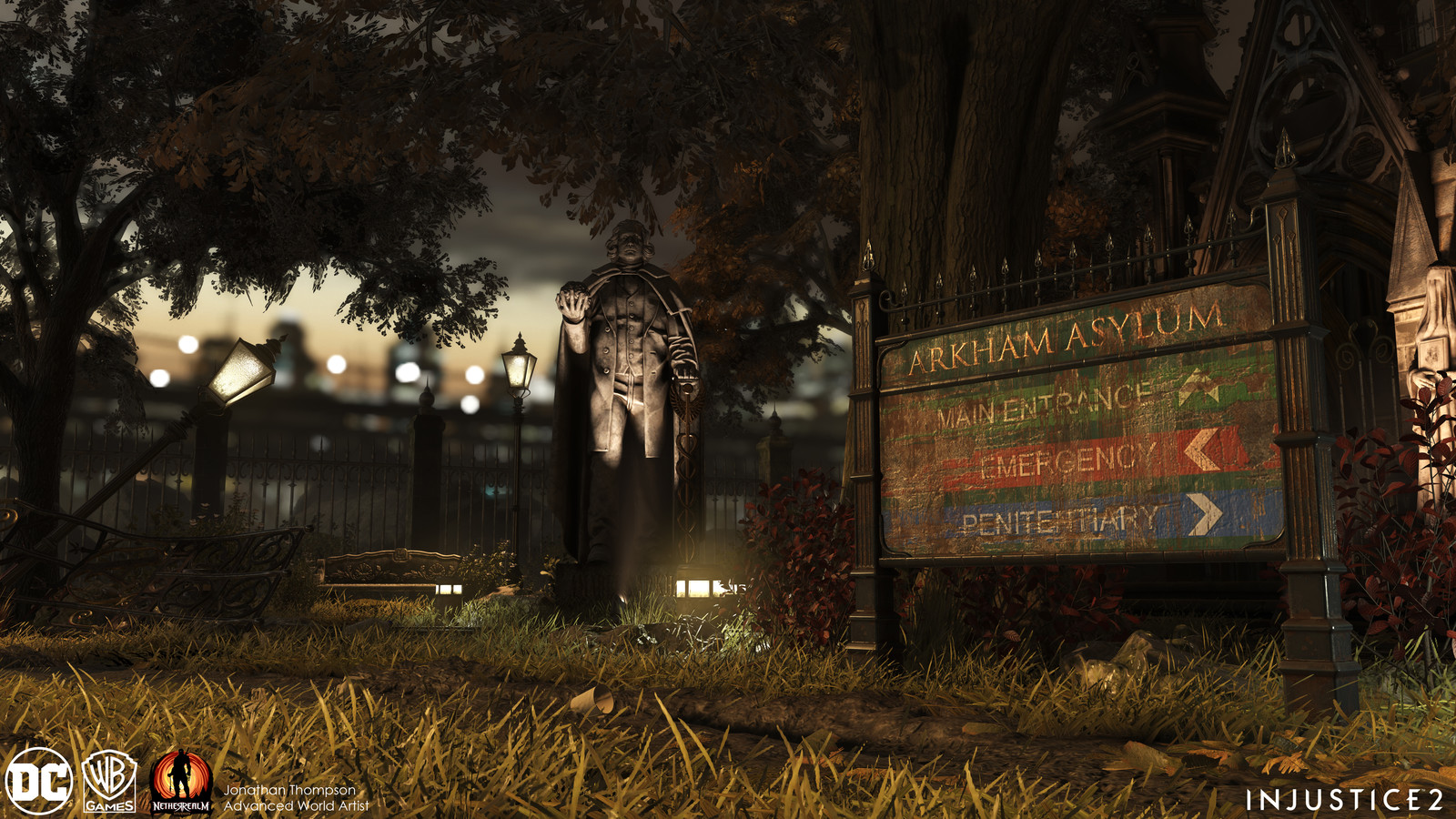 Jonathan Thompson - Injustice 2 Arkham Asylum (Front Gates)