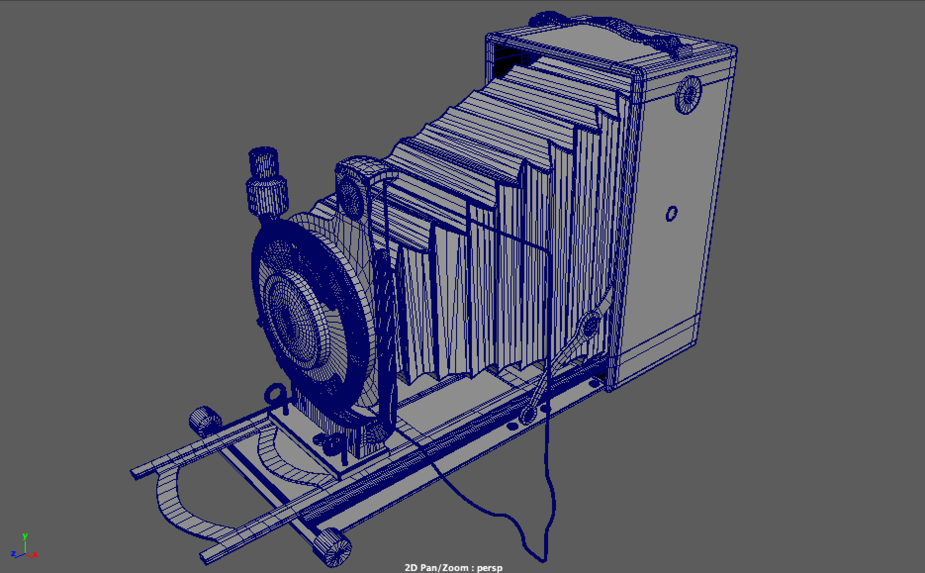 ArtStation - WireFrame View (Vintage Camera)