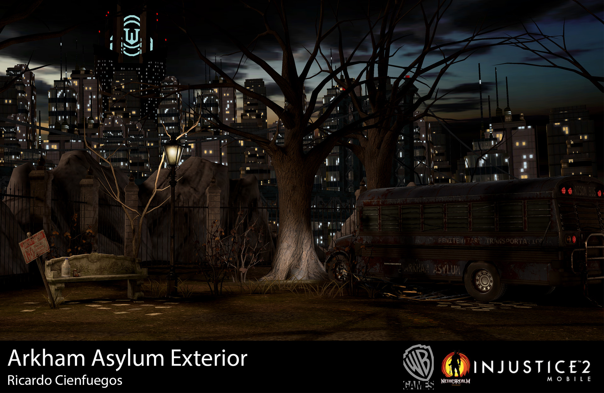 Ricardo Cienfuegos - Arkham Asylum Exterior