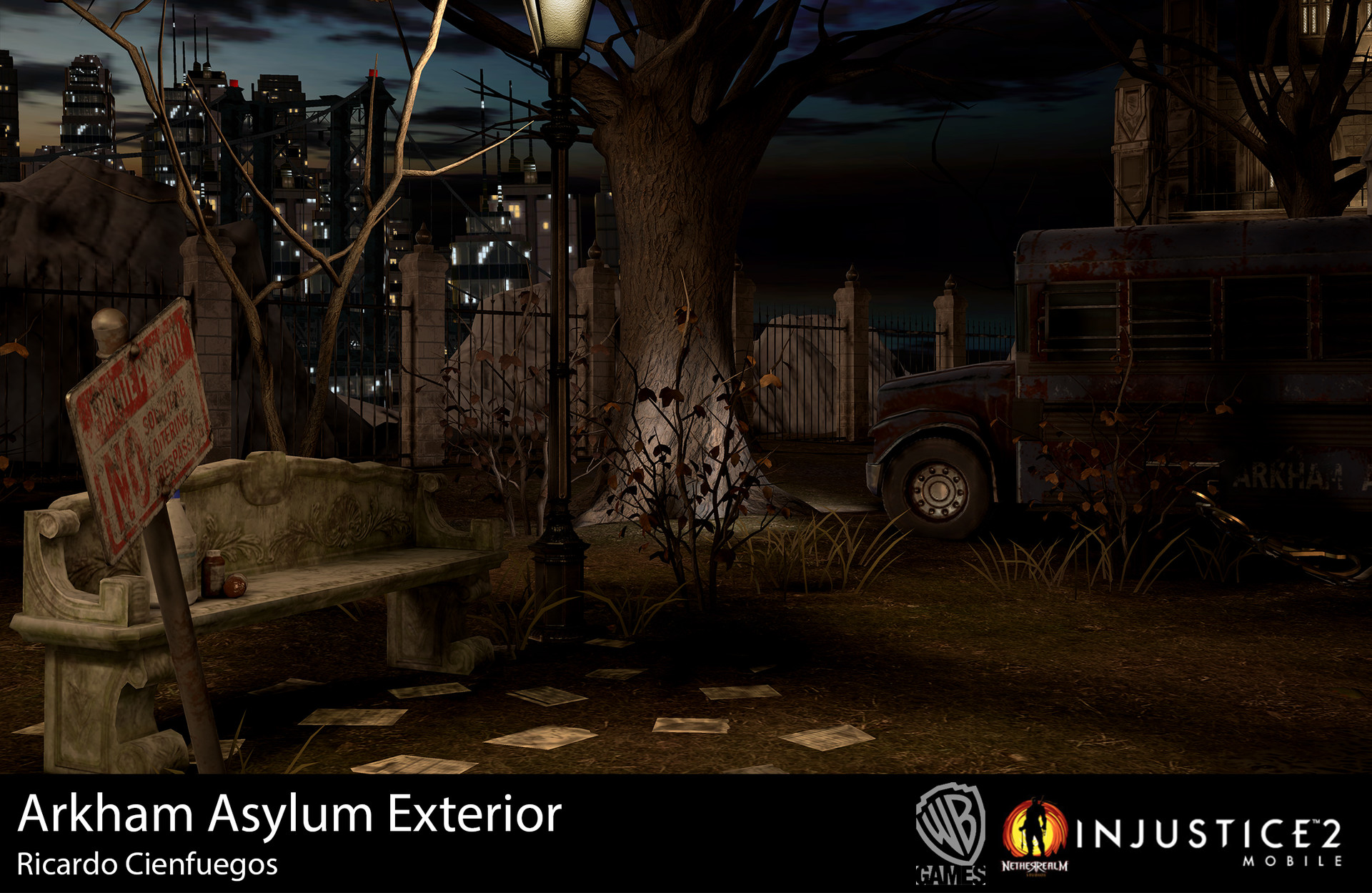 Ricardo Cienfuegos - Arkham Asylum Exterior