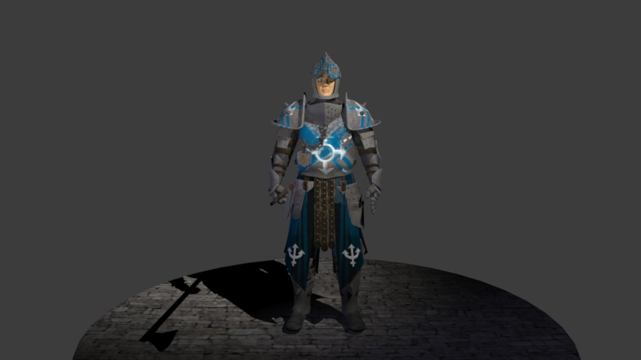 ArtStation - 3D Modeling- game character (law bringer)