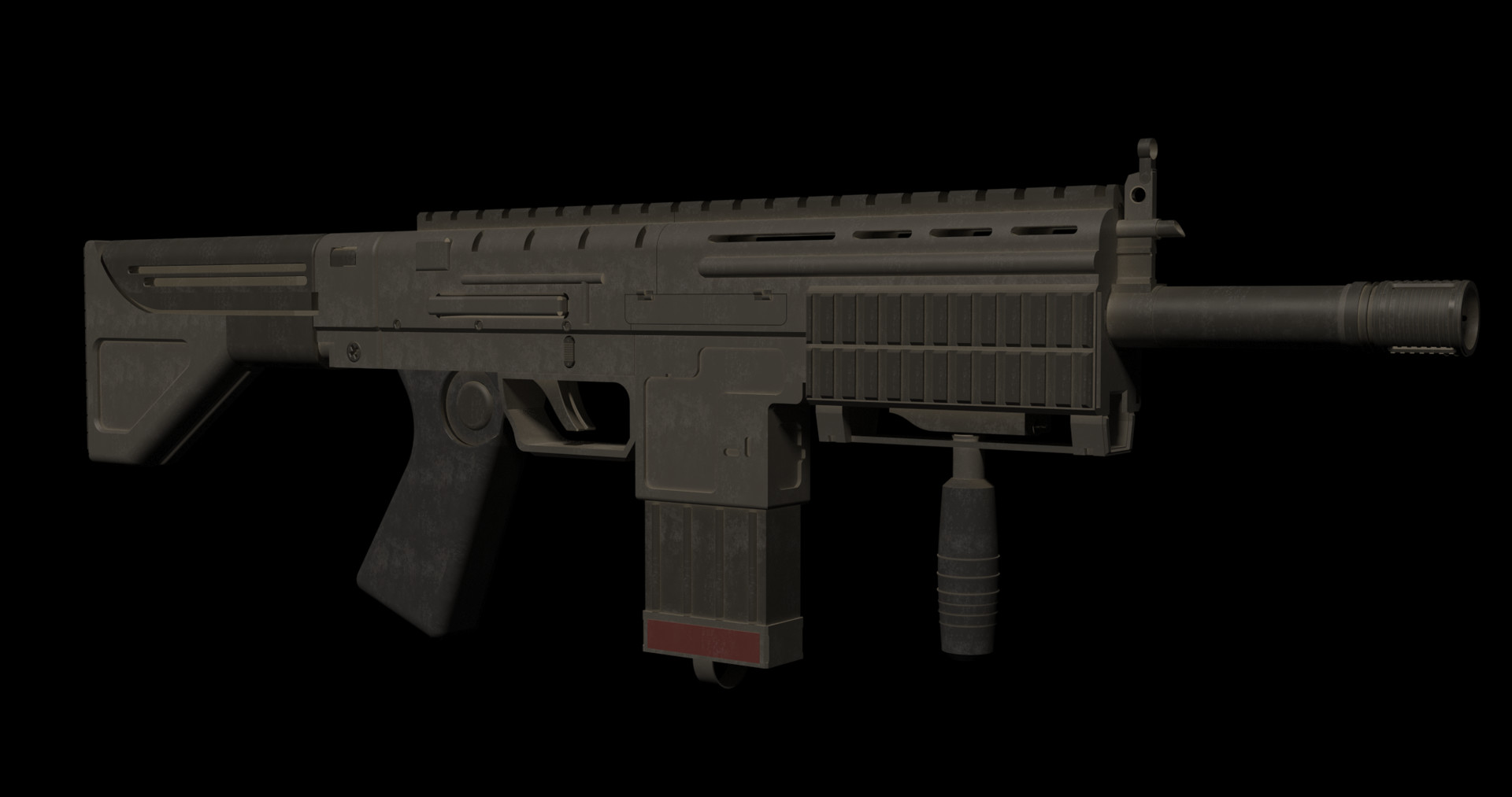 ArtStation - Scar Inspired Rifle