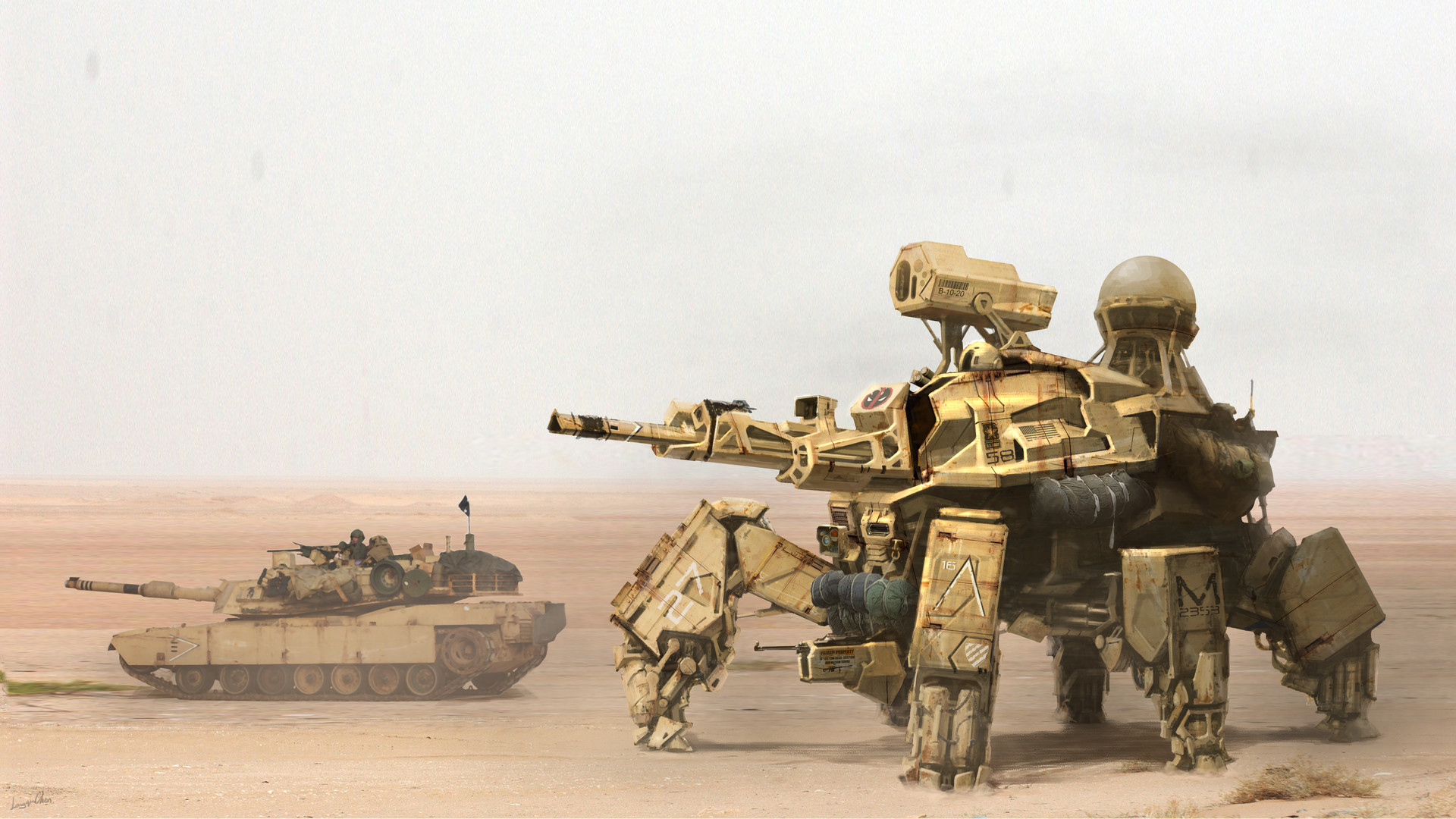 ArtStation - M1A3 6X AT WALKER