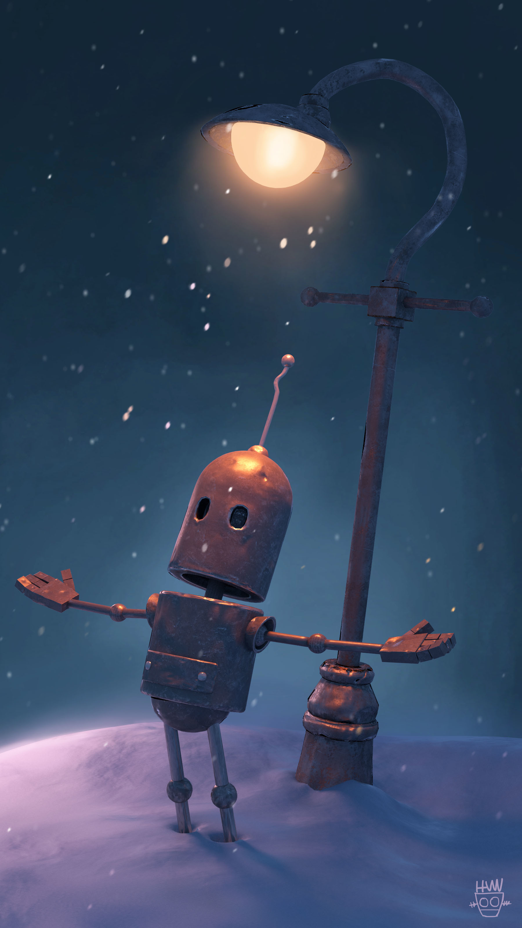 ArtStation - Snow Day 3D model (with textures)