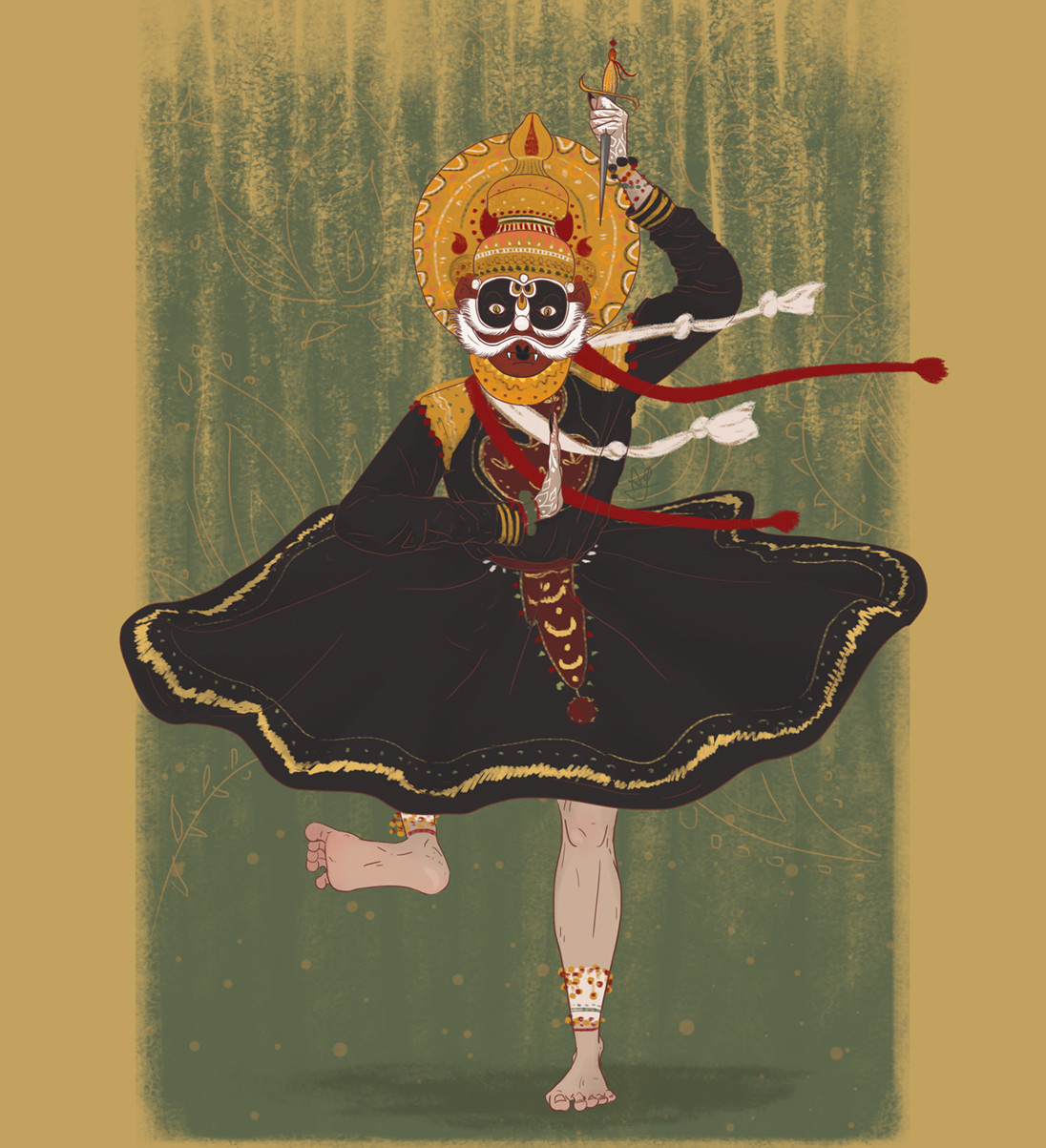 ArtStation - Kathakali Dancer