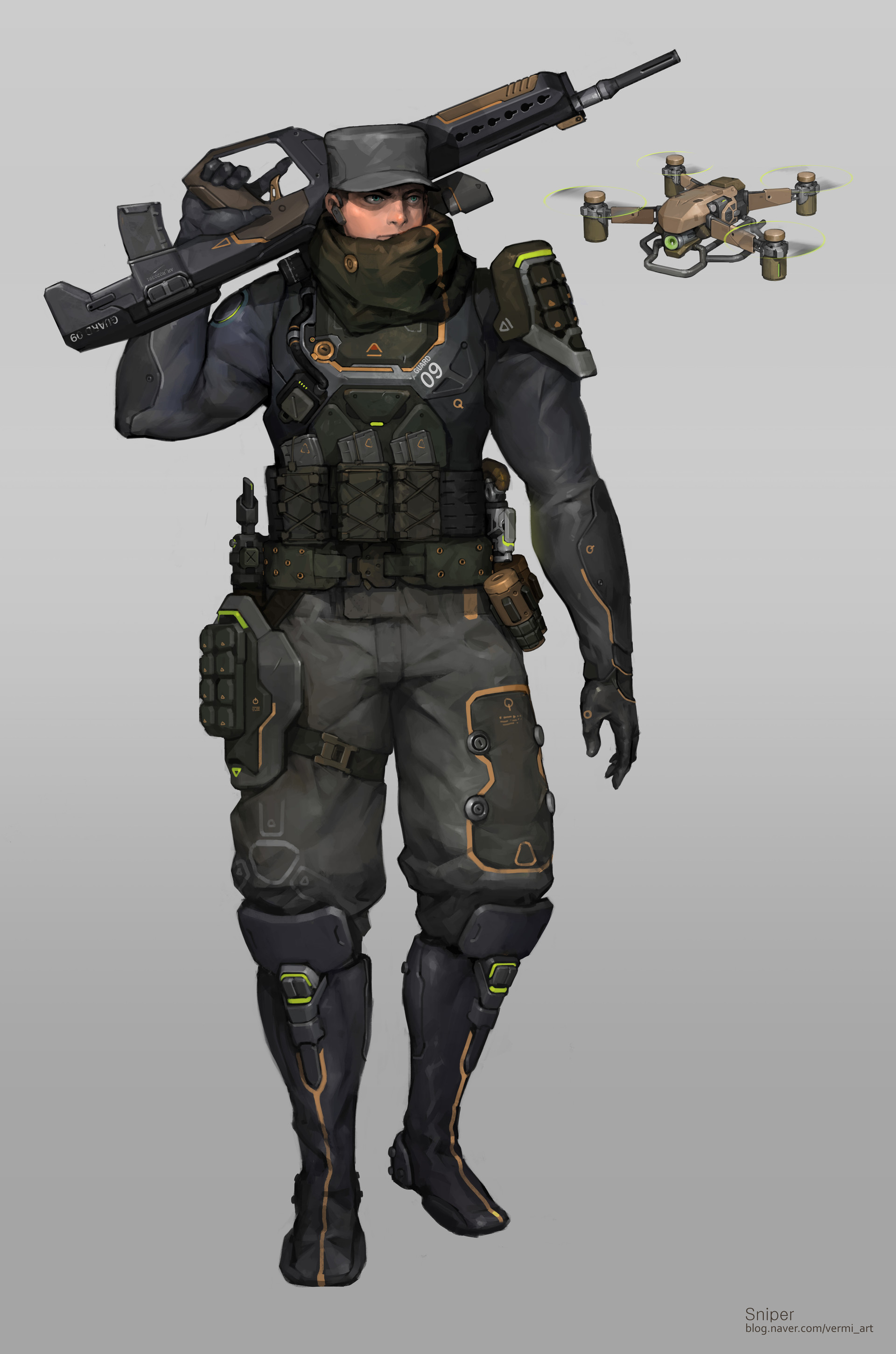 ArtStation - Sniper&Drone