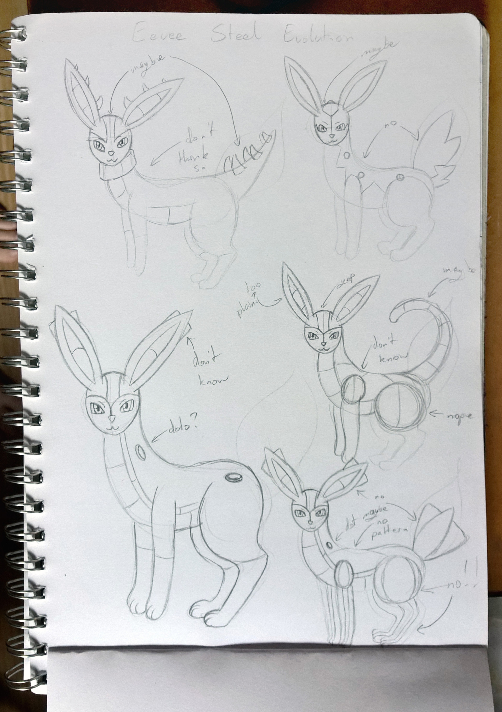 how to draw cute eevee evolutions step by step
