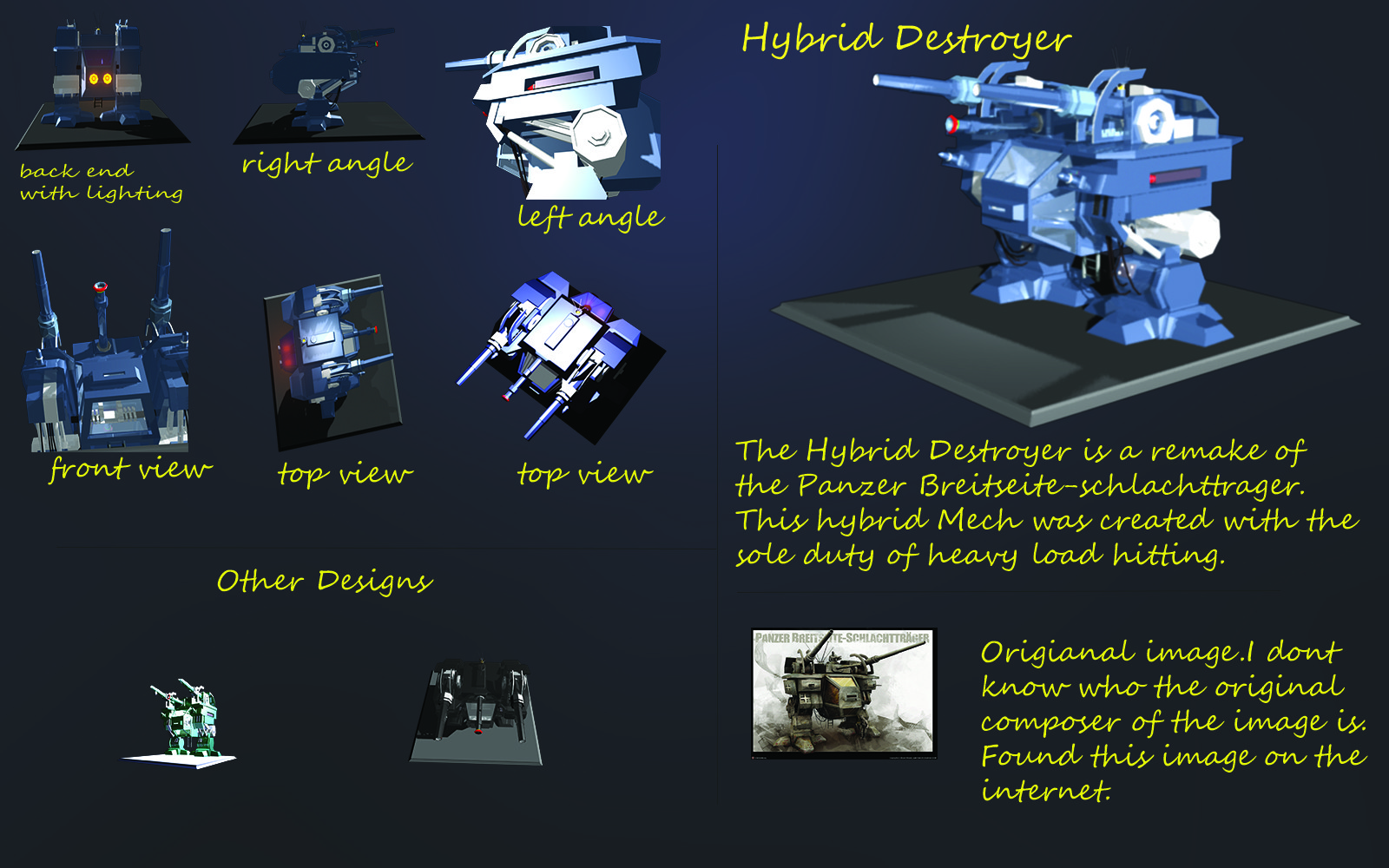 ArtStation - Mech Character:Hybrid Destroyer