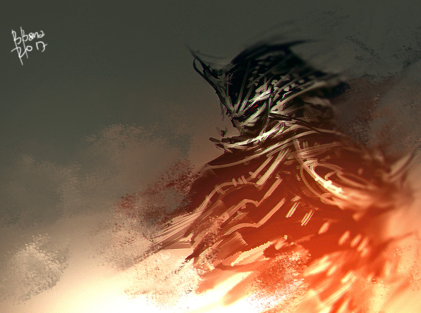 ArtStation - Speedpaint Dark Samurai