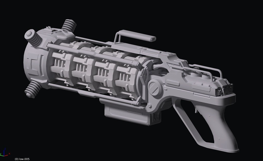 ArtStation - Tesla Electro Gun ( Game model ), Alexander Kyune