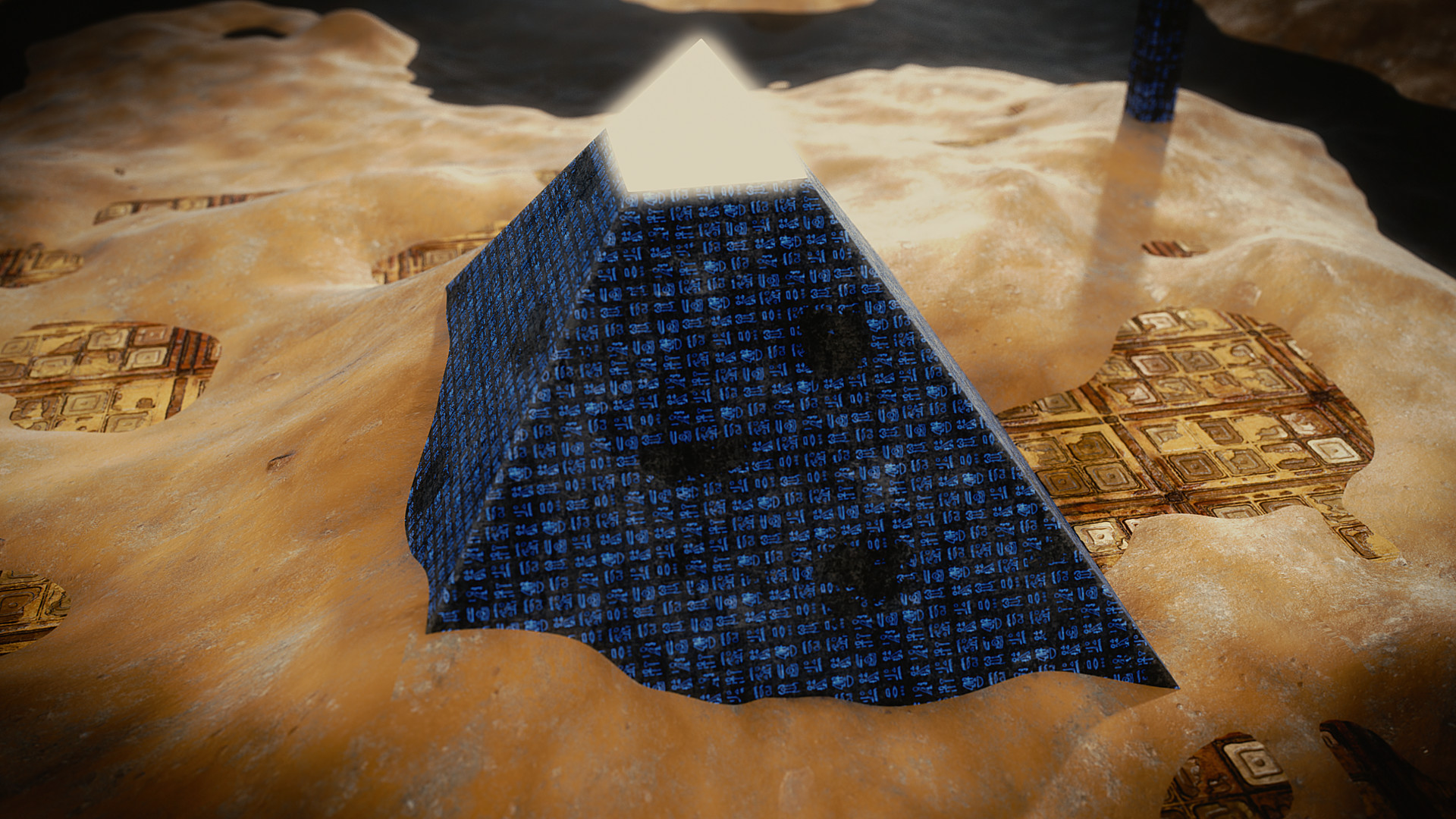 Futuristic Pyramid, by Josh Marshall : r/ImaginaryDeserts