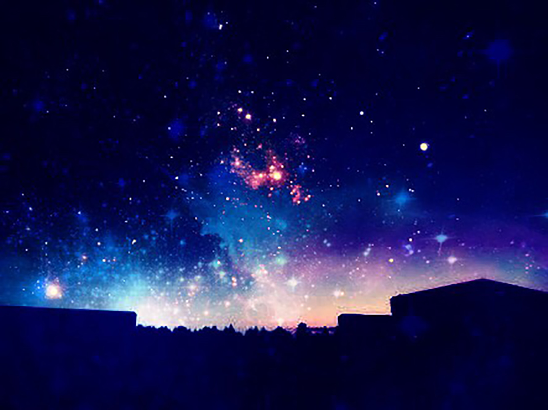 ArtStation - Phantom landscape of the northern country night sky