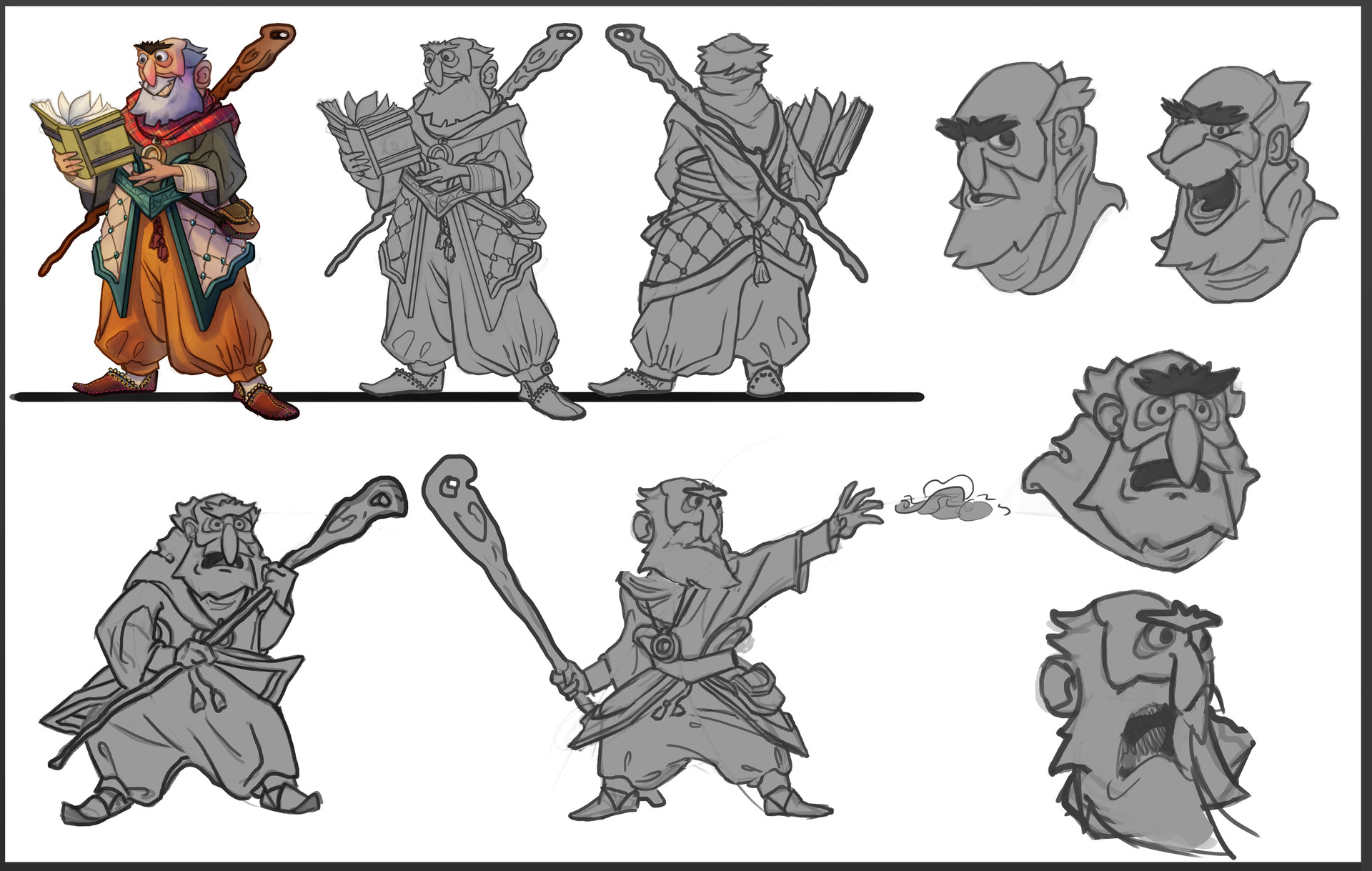 ArtStation - crazy mage concept