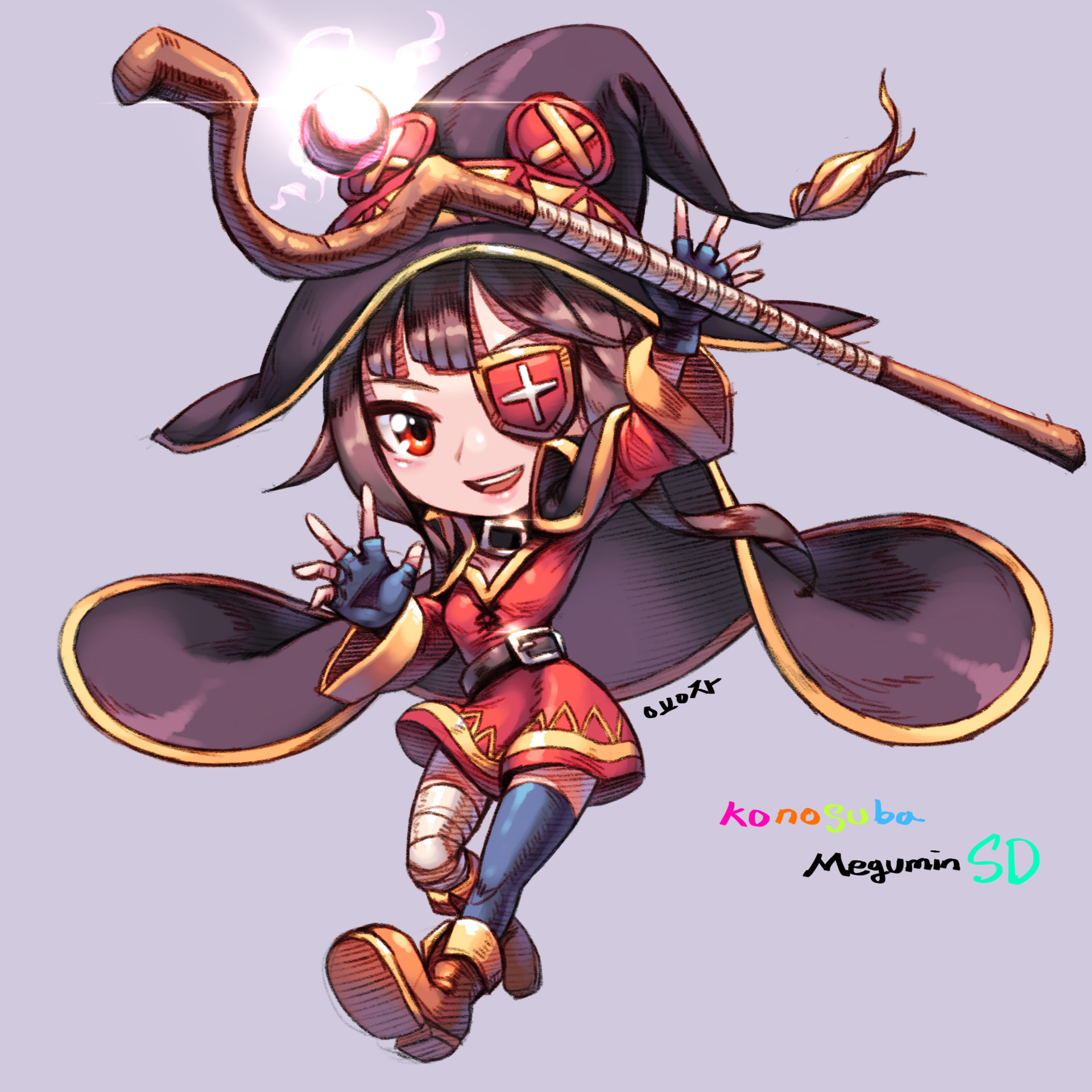 ArtStation - KONOSUBA "Megumin" SD fan art