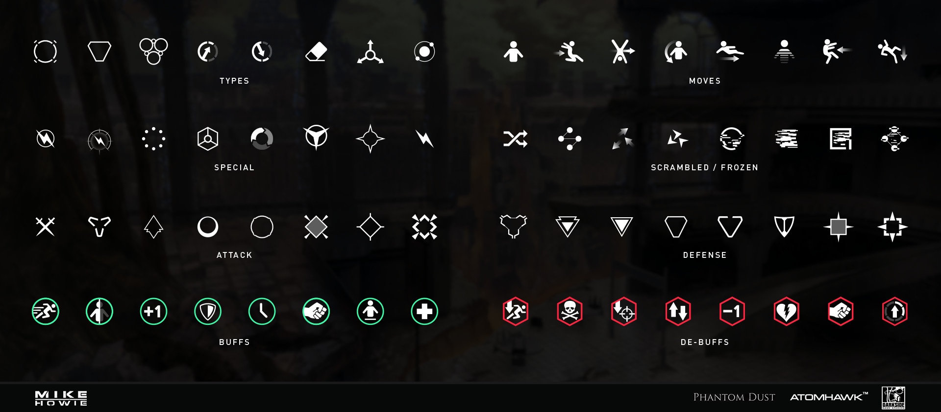 Mike Howie - Phantom Dust: Icon/Card Concepts
