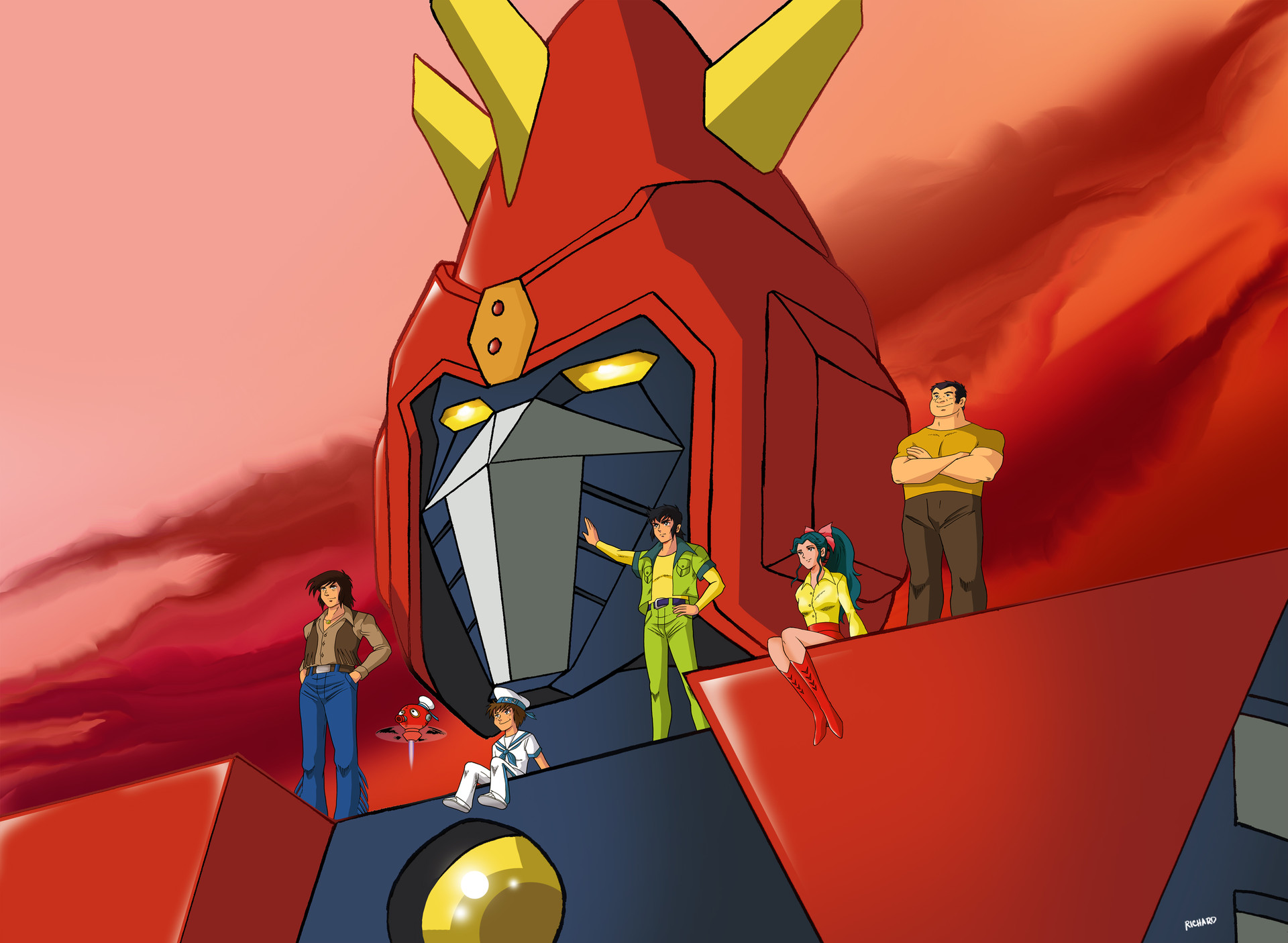 Richard Baron Reyes - 超電磁マシーン ボルテスV or Choudenji Machine Voltes V (Five ...