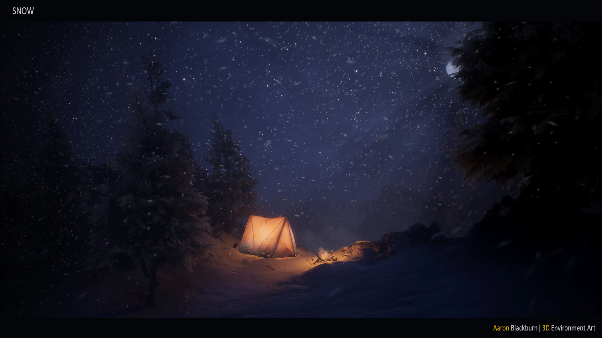 Snow, by Aaron Blackburn : r/ImaginaryWinterscapes