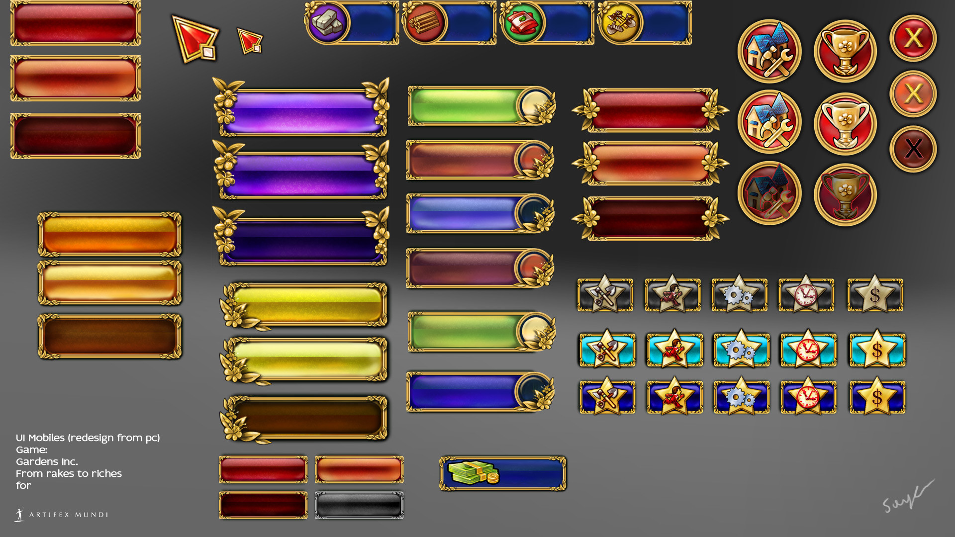 ArtStation - game UI