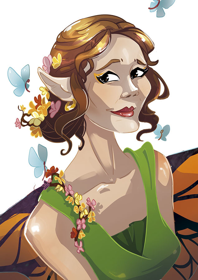 ArtStation - Fairy portrait commission