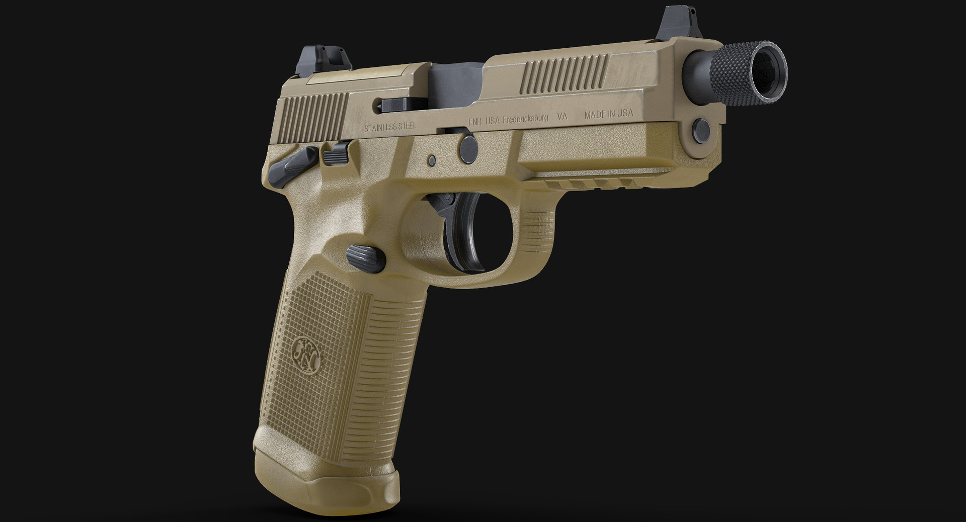 ArtStation - FN FNX-45 Tactical (High-poly)