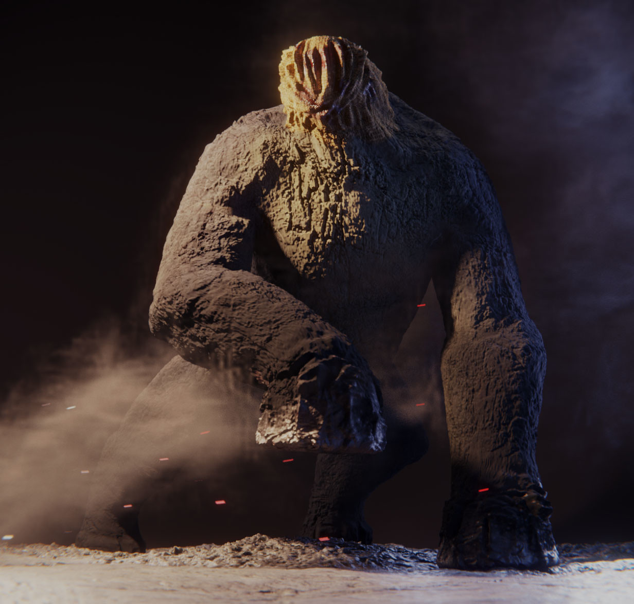 ArtStation - Tortured Rock Monster