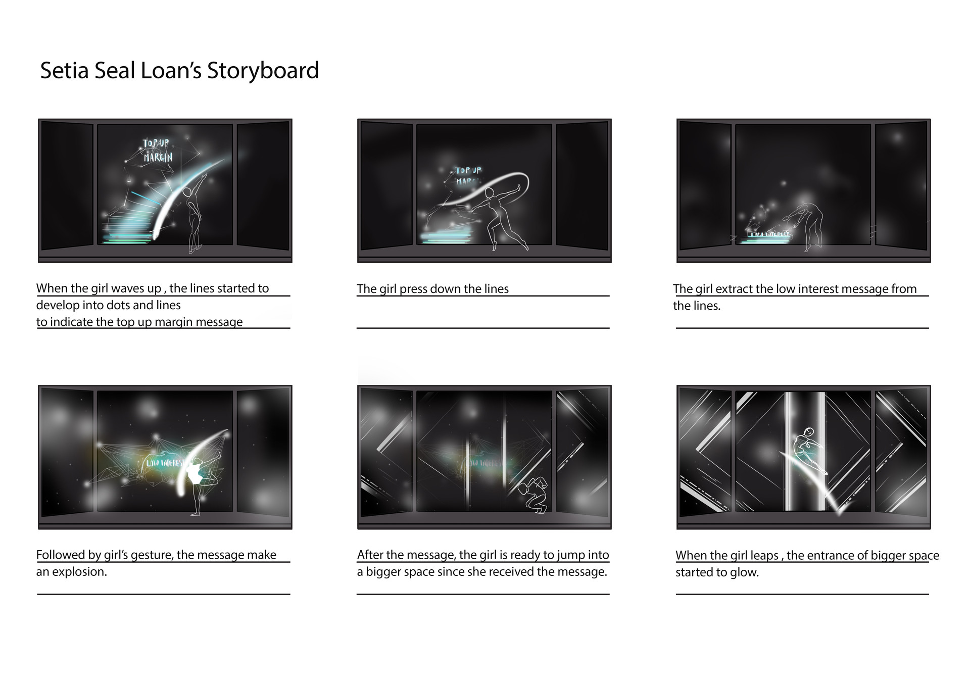 Mei Kuan C - Shadow dance storyboard