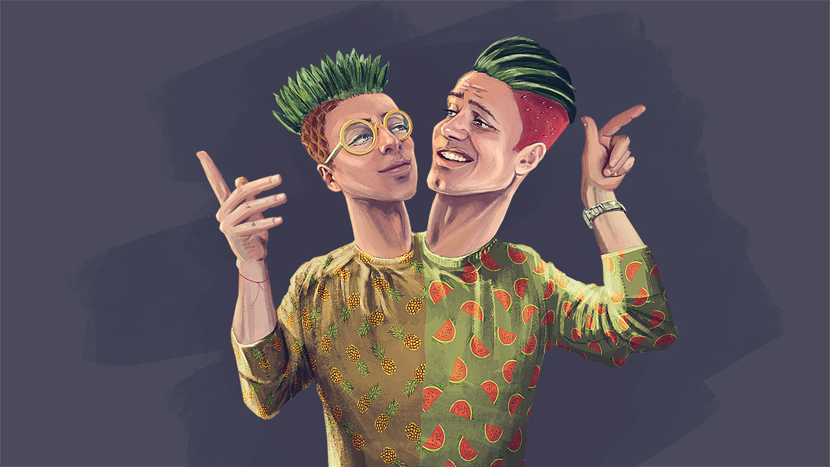 ArtStation - two-head salesman