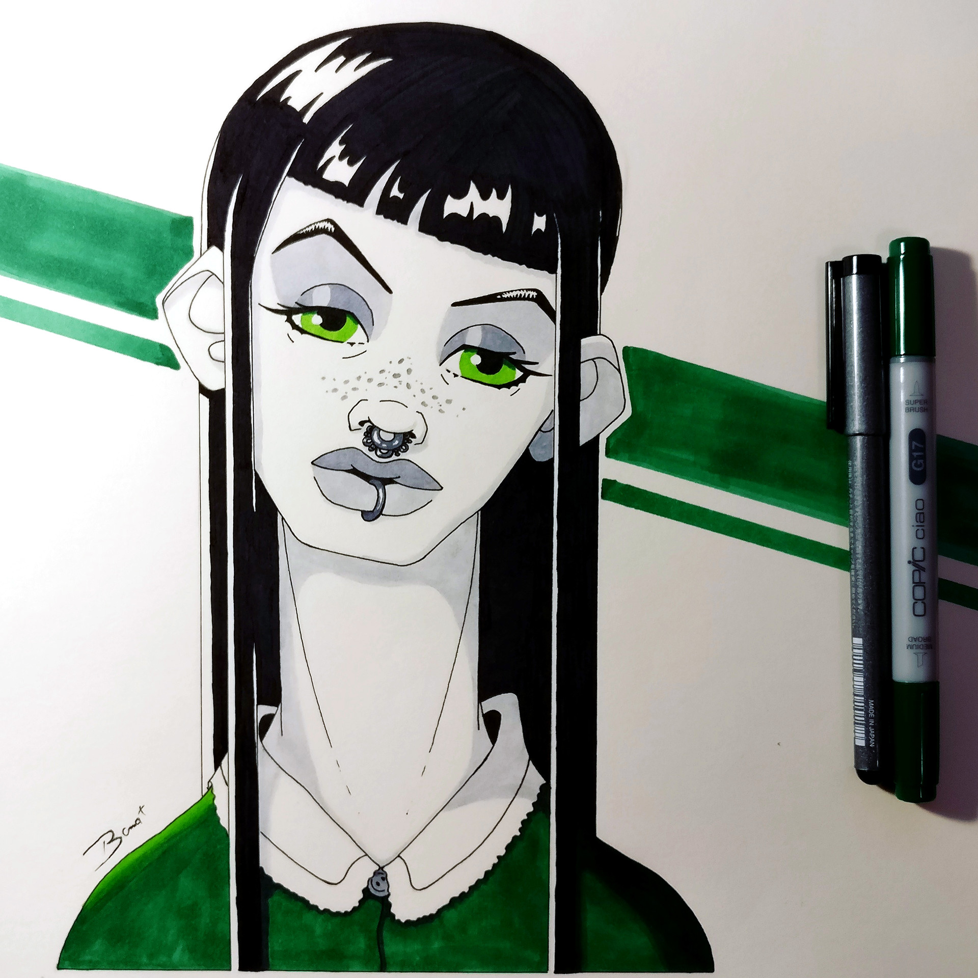 ArtStation - Green girl