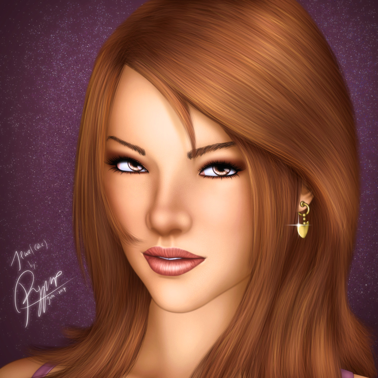 ArtStation - Jewel(OC) Close Up Portrait Practice 3