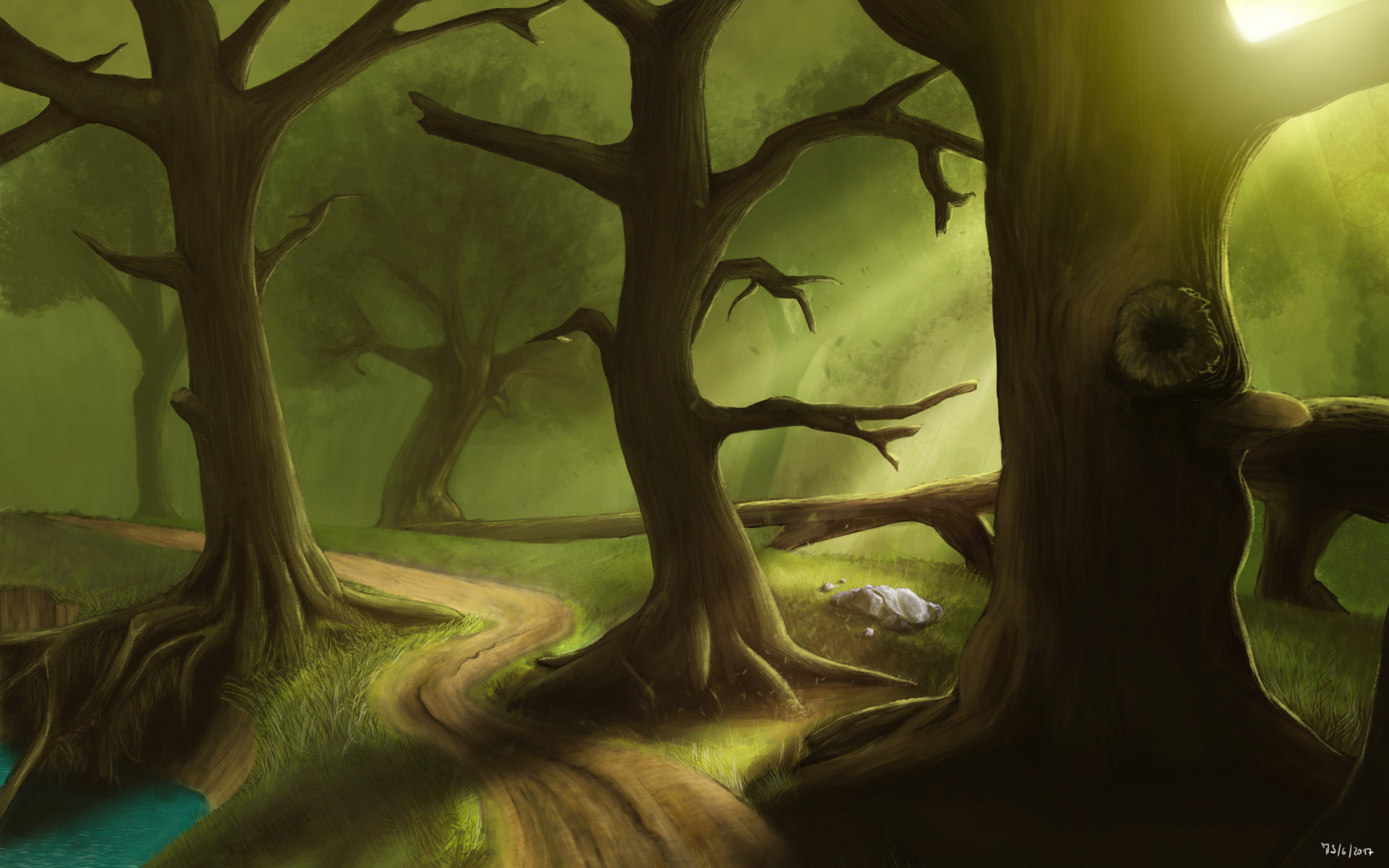 ArtStation - Forest road