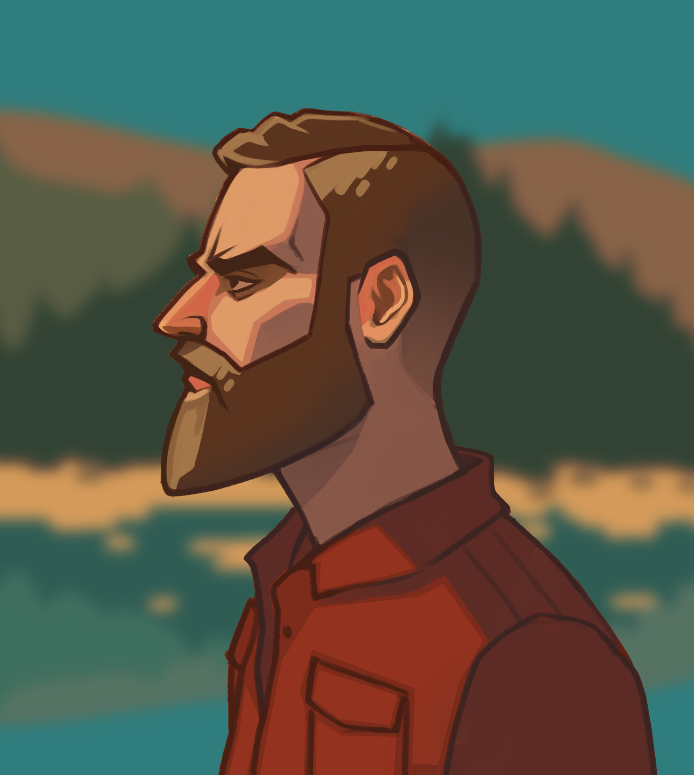 ArtStation - lumberjack scribble