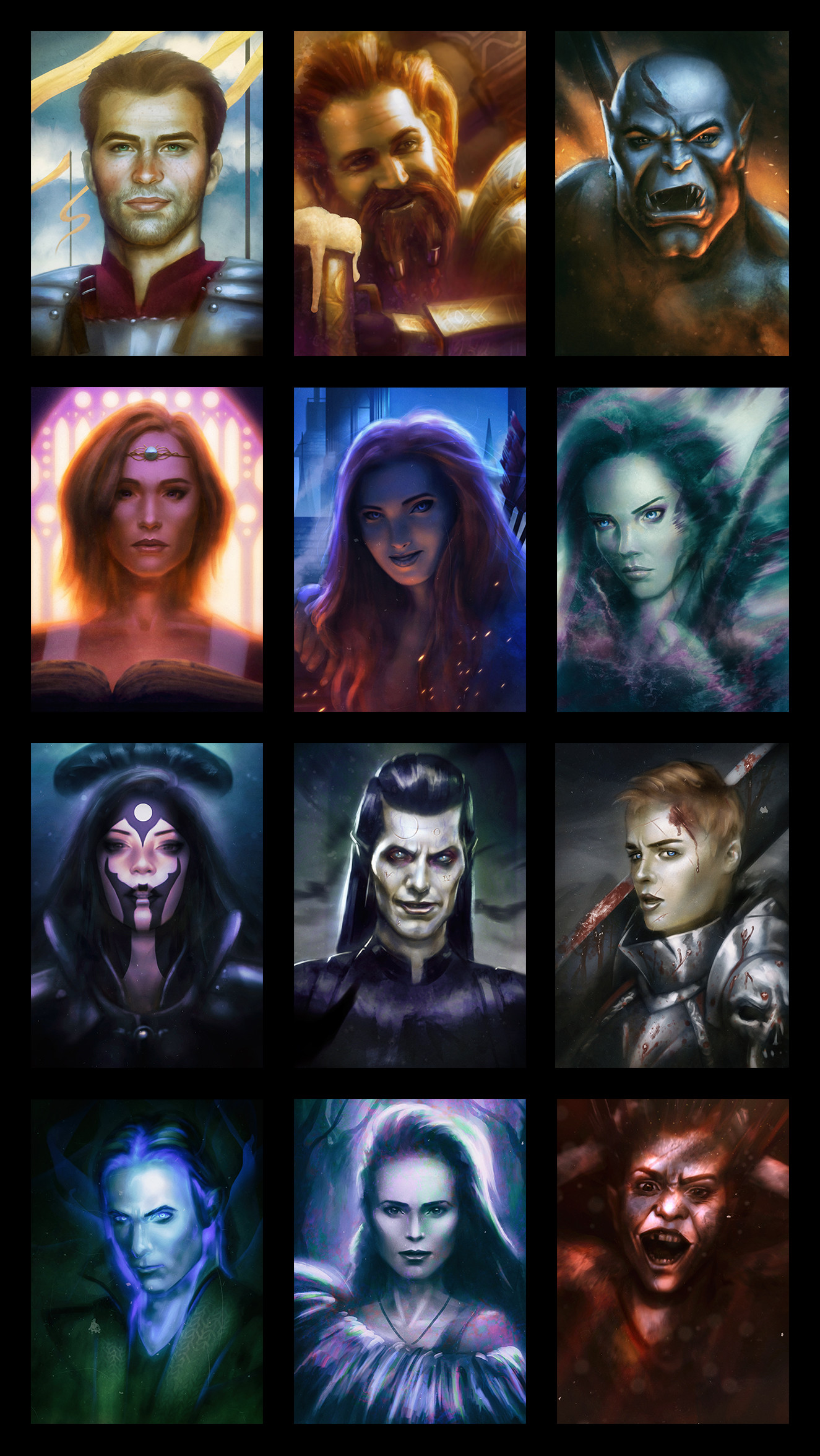 ArtStation - 12 NPC portraits