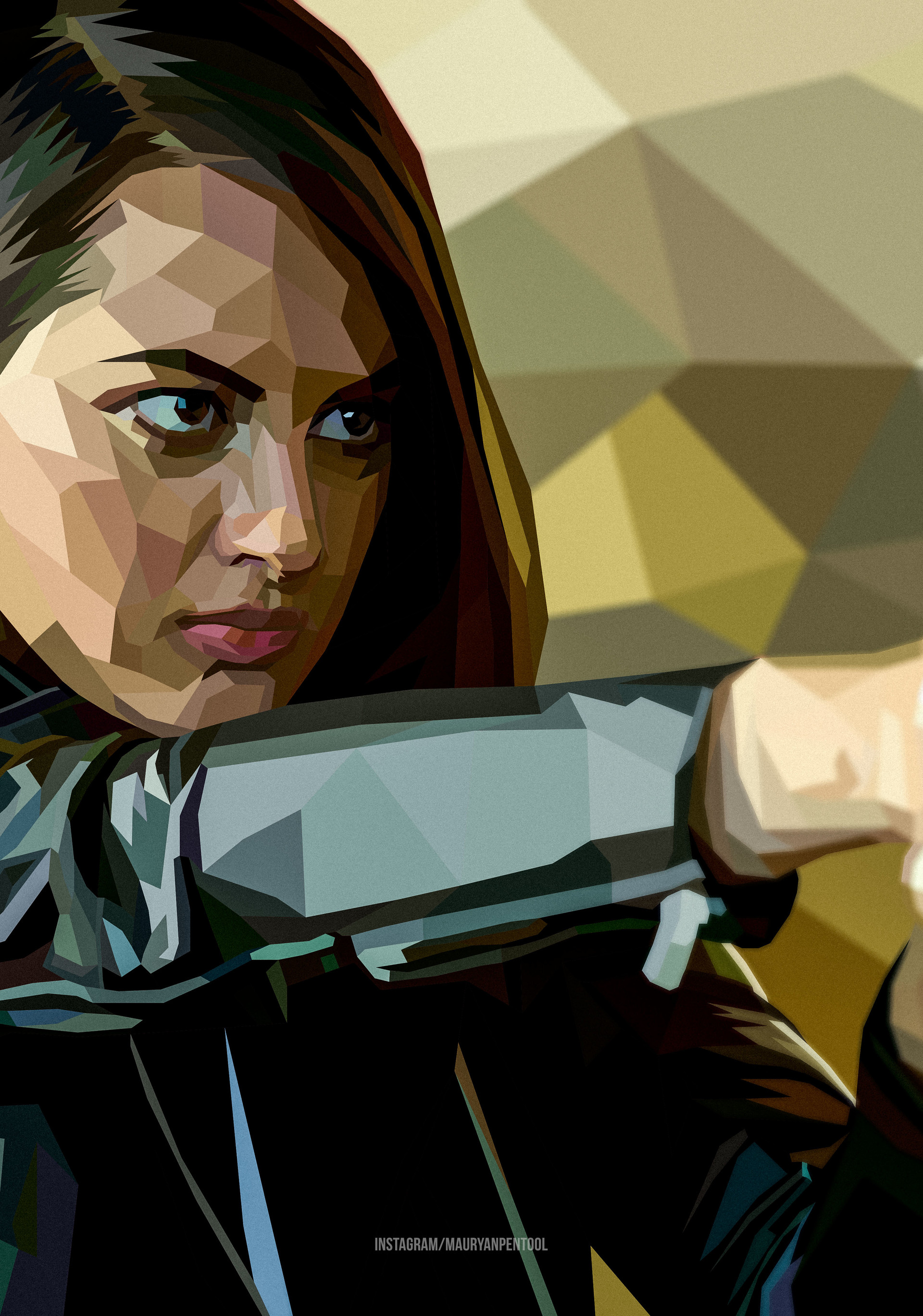 Mauryan Pentool - Low Poly Art Of Sonakshi Sinha