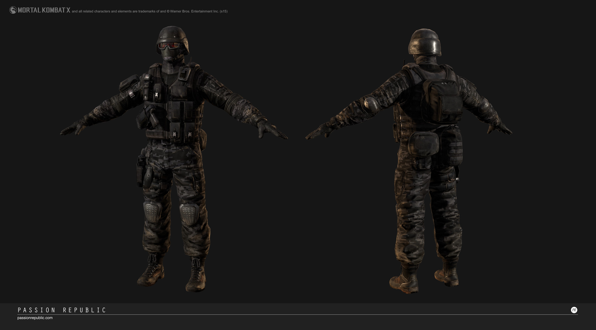 Sandra Soh - Mortal Kombat X - Soldier Past (Texture)
