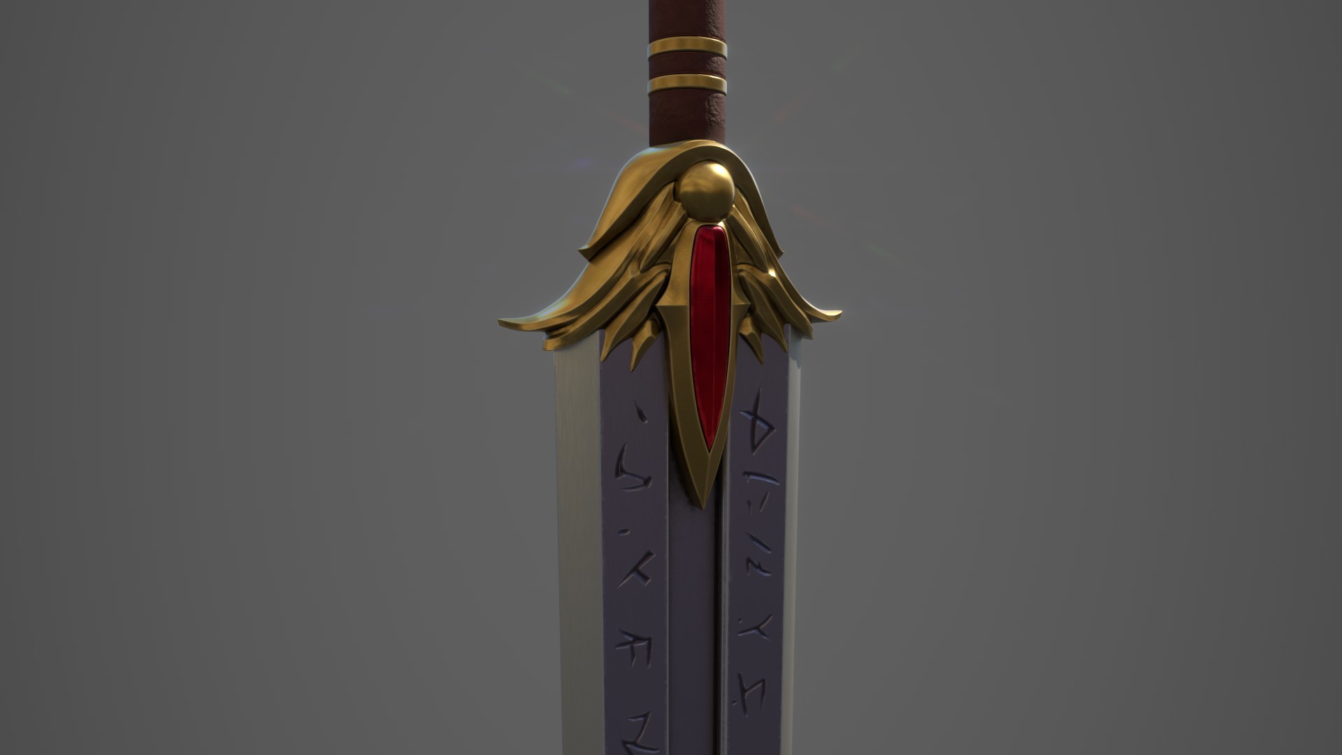 ArtStation - Rune Inscribed Fantasy Sword