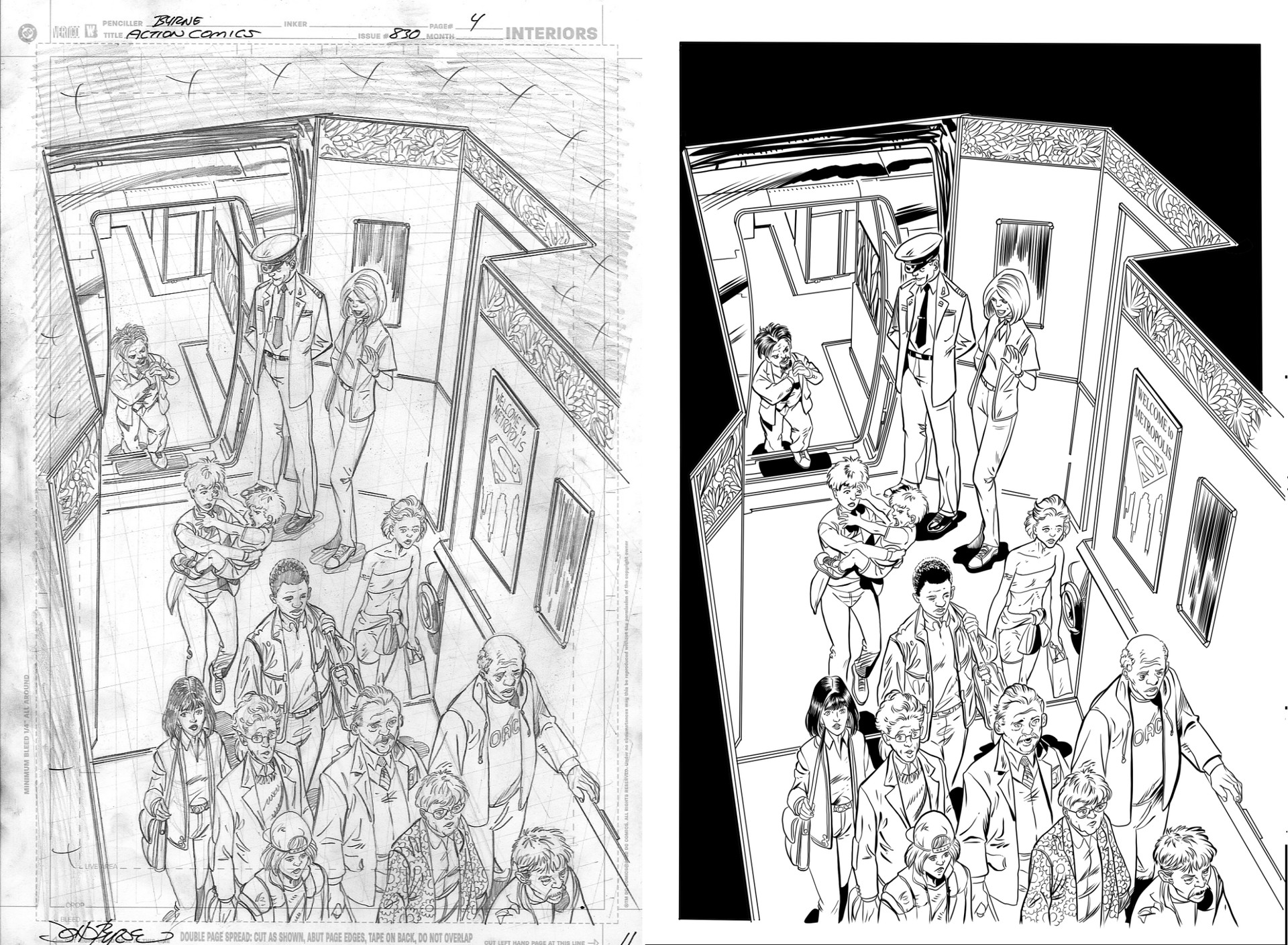 Ryan Cardinal - Comic book Inking samples